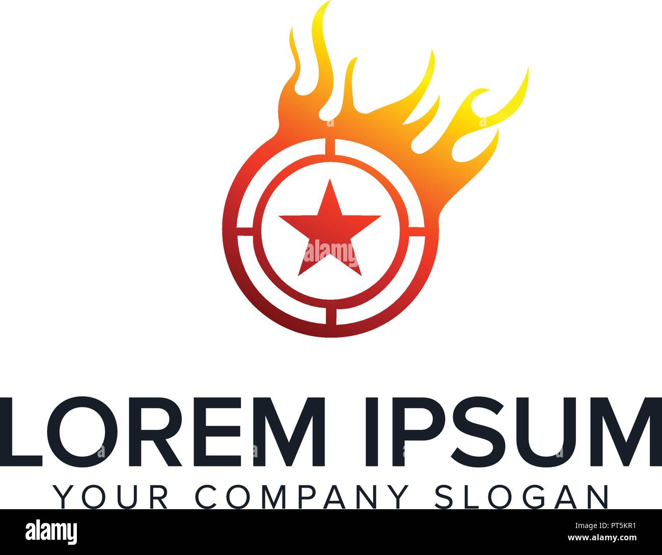 star fire logo design concept template Stock Vector Image & Art - Alamy