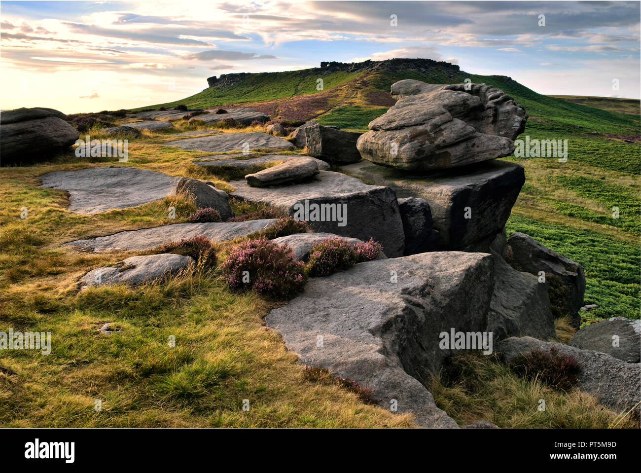 Higger Tor from Carl Wark. The Peak District, England (1 Stock Photo ...