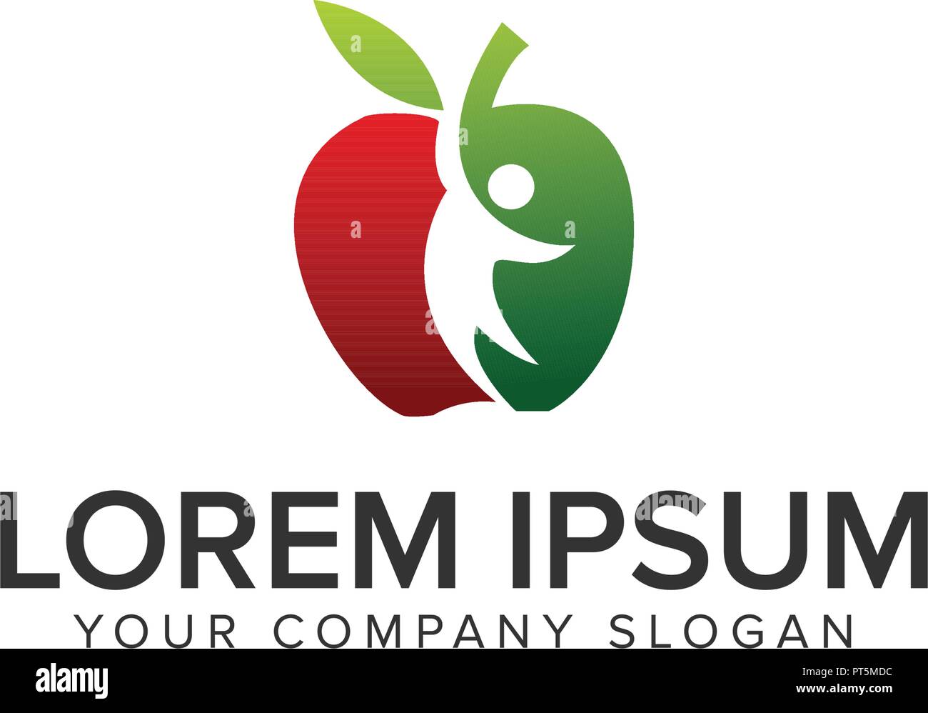 apple people logo design concept template Stock Vector Image & Art - Alamy
