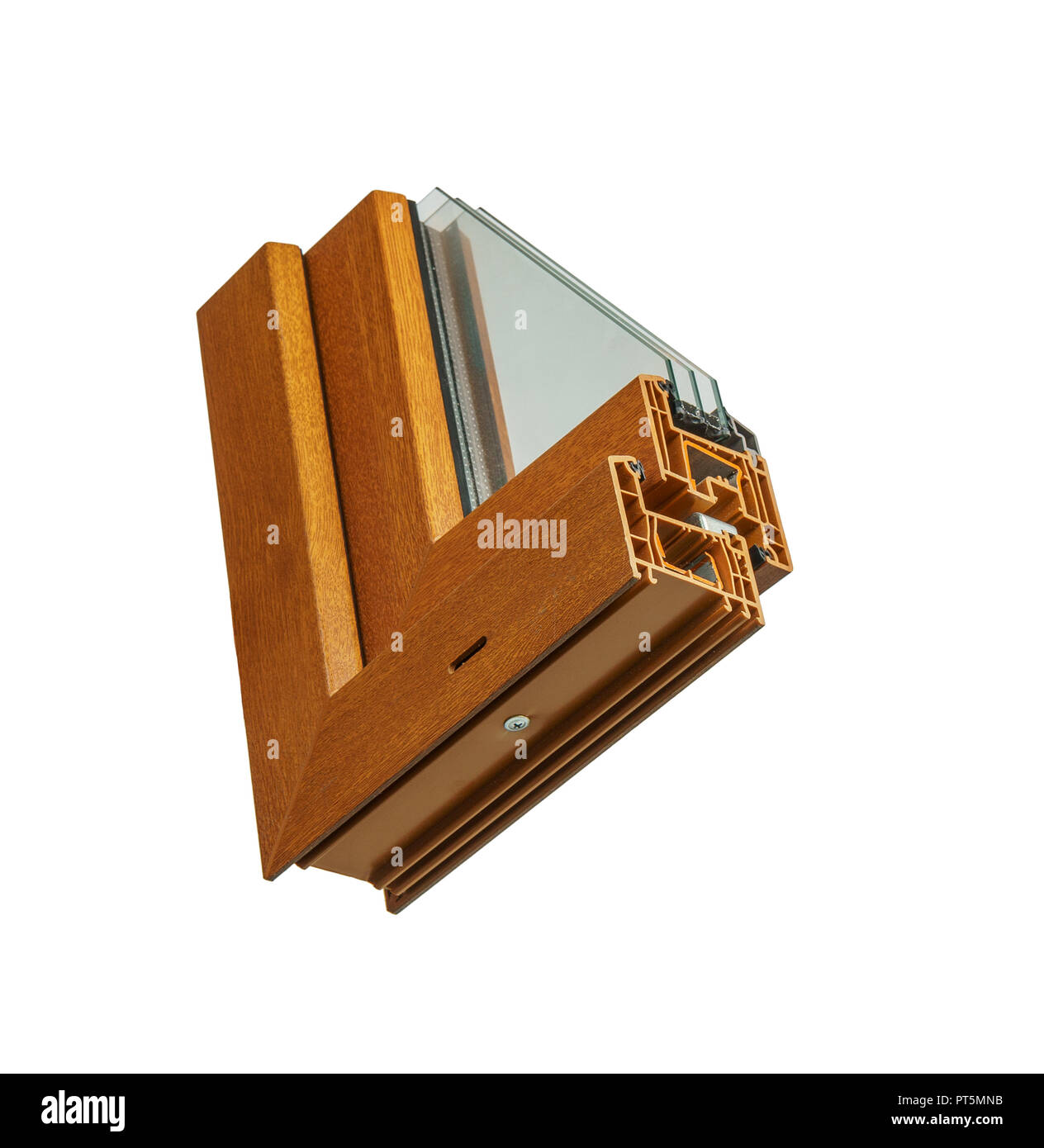 Cross section of aluminum profile for window hi-res stock photography ...