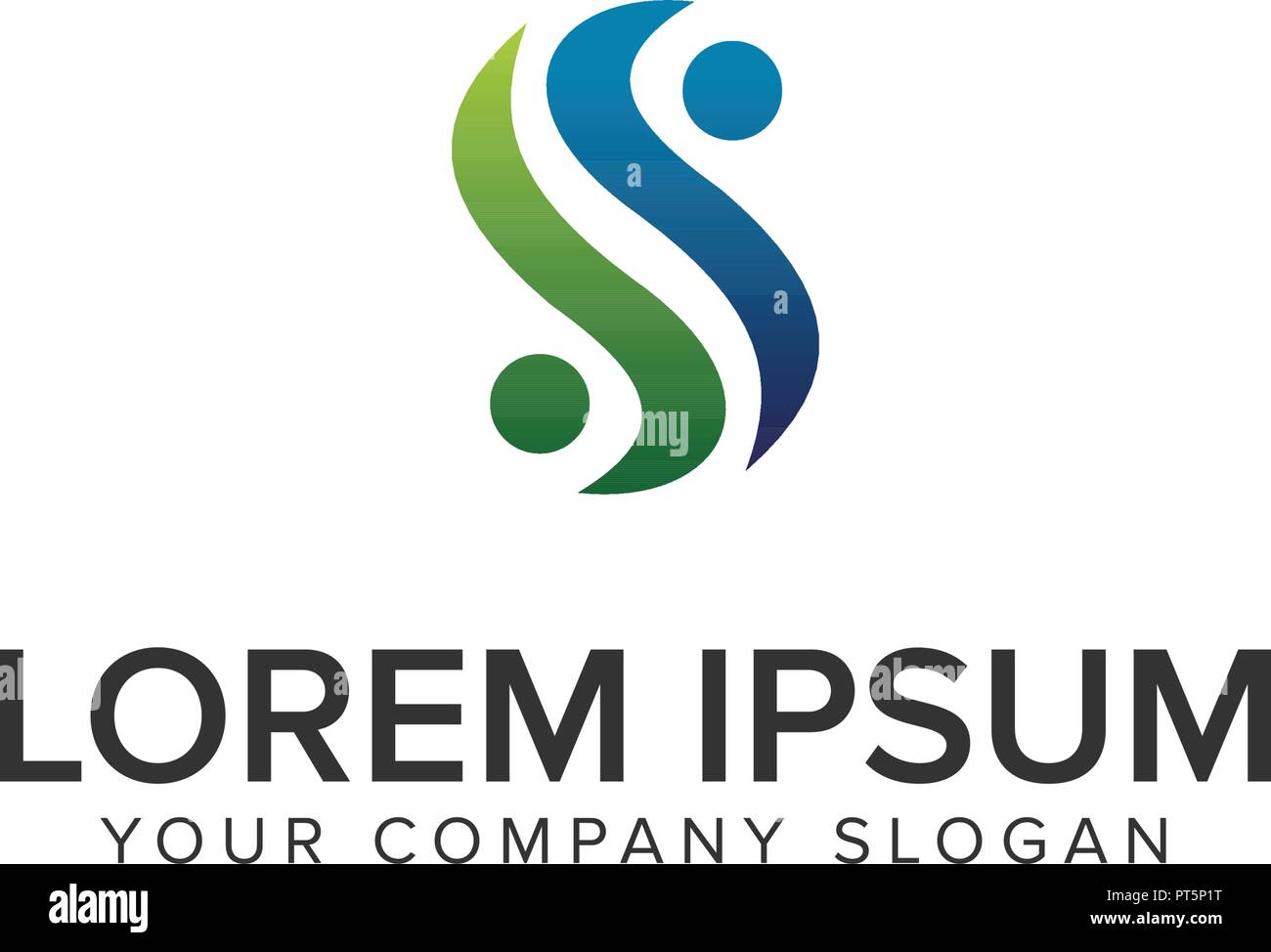 S logo design Stock Vector Images - Alamy