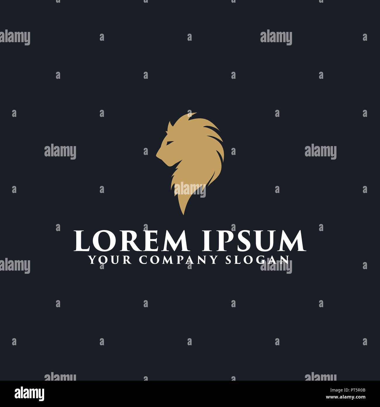 luxury lion logo design concept template Stock Vector Image & Art - Alamy