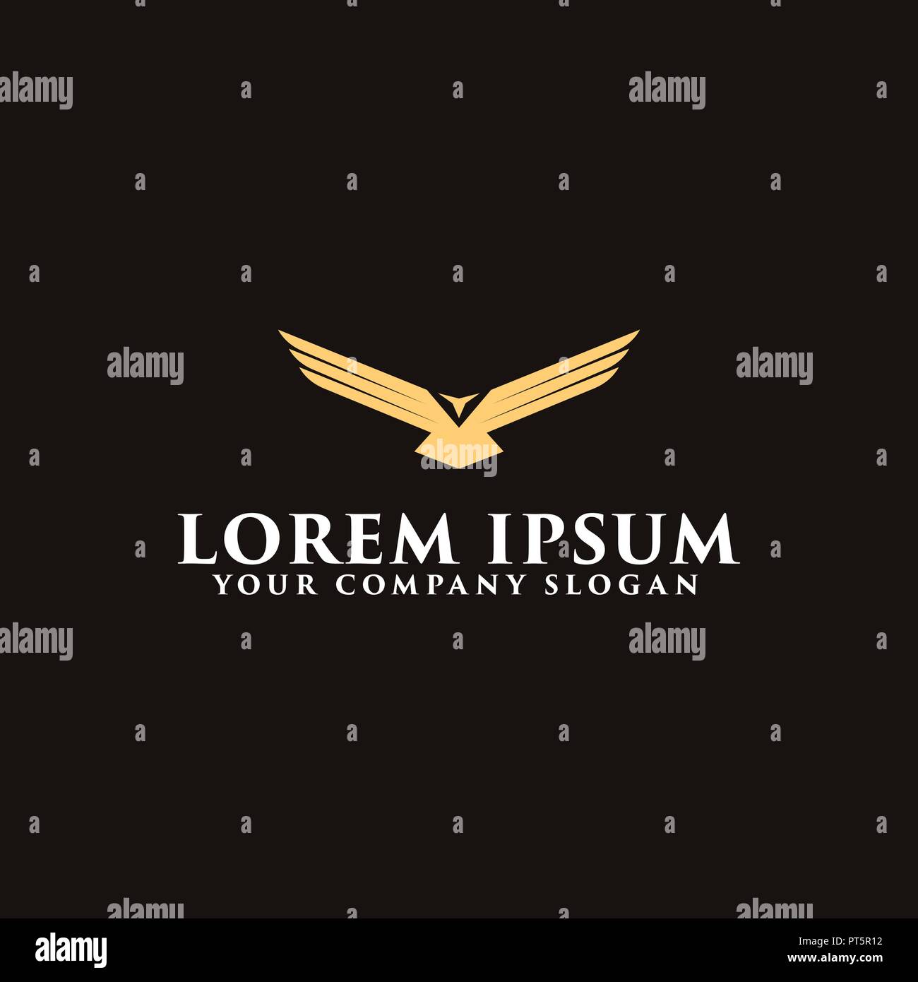 luxury wing bird logo design concept template Stock Vector Image & Art ...