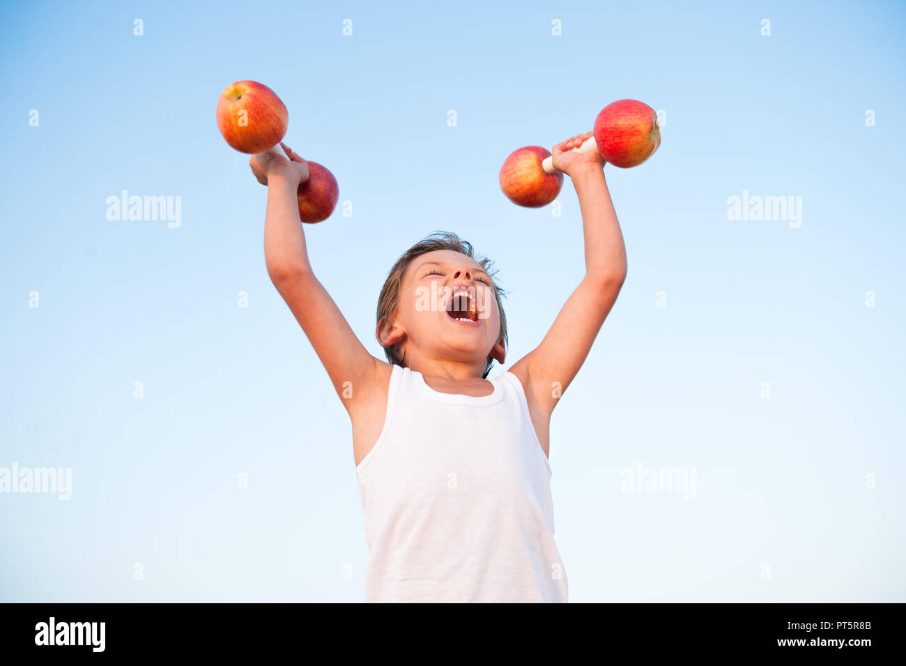 Lifting heavy weight child hi-res stock photography and images - Alamy
