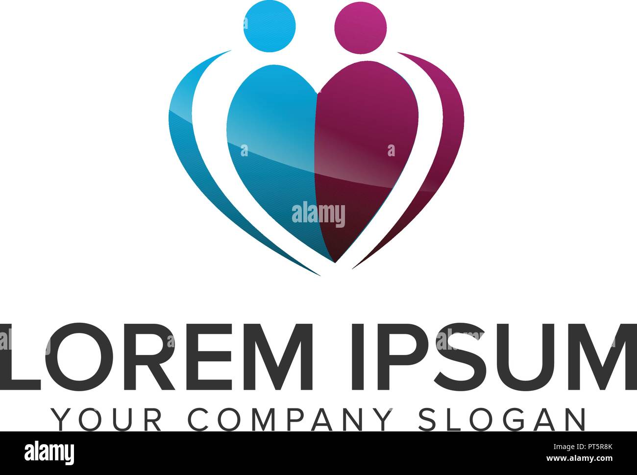 Unity heart Stock Vector Images - Alamy