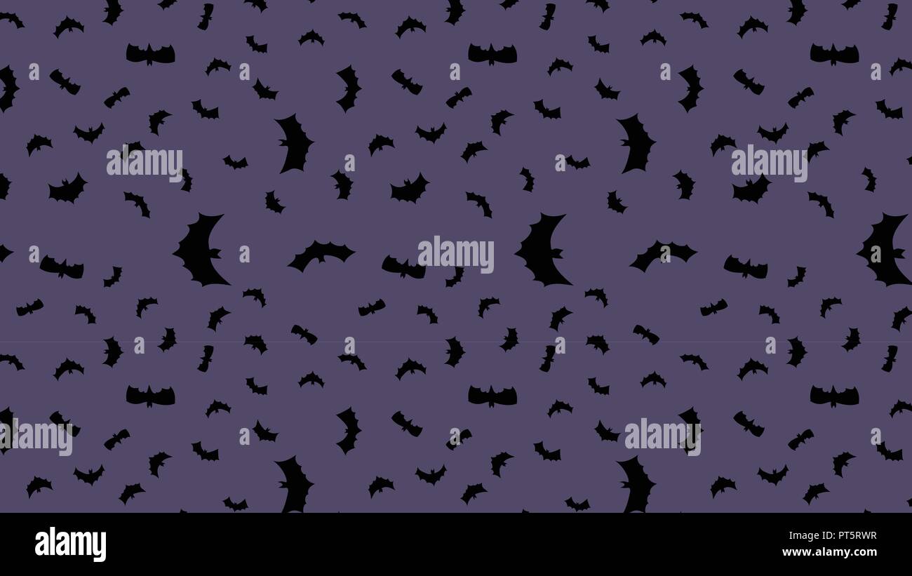 vector black flying bats silhouettes banner Stock Vector Image & Art ...