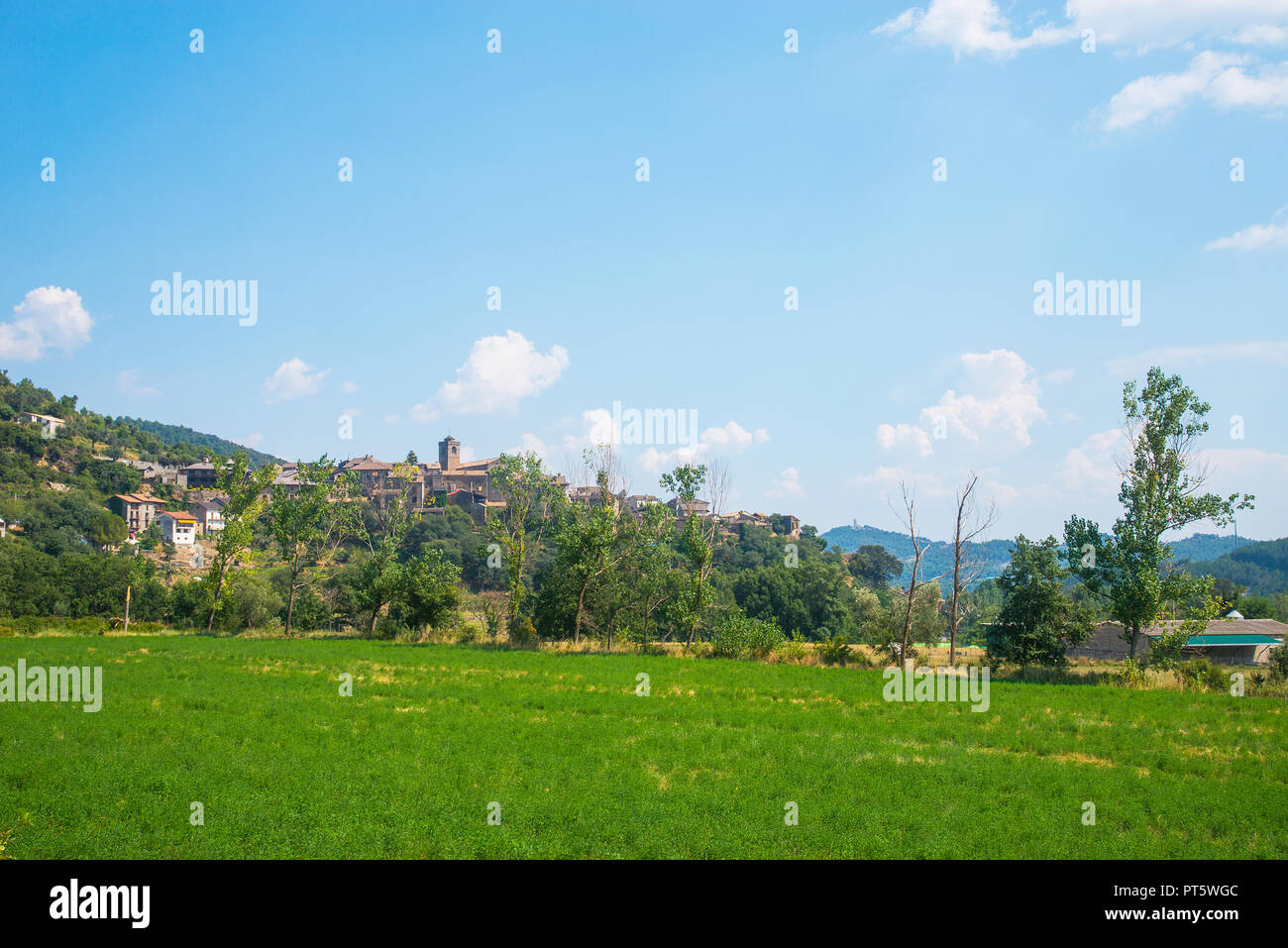 Overview. Boltaña, Huesca province, Aragon, Spain Stock Photo - Alamy