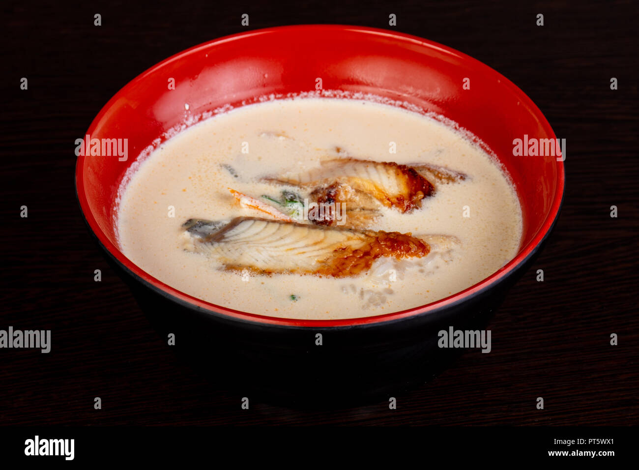 Japanese Cream soup with eel Stock Photo - Alamy