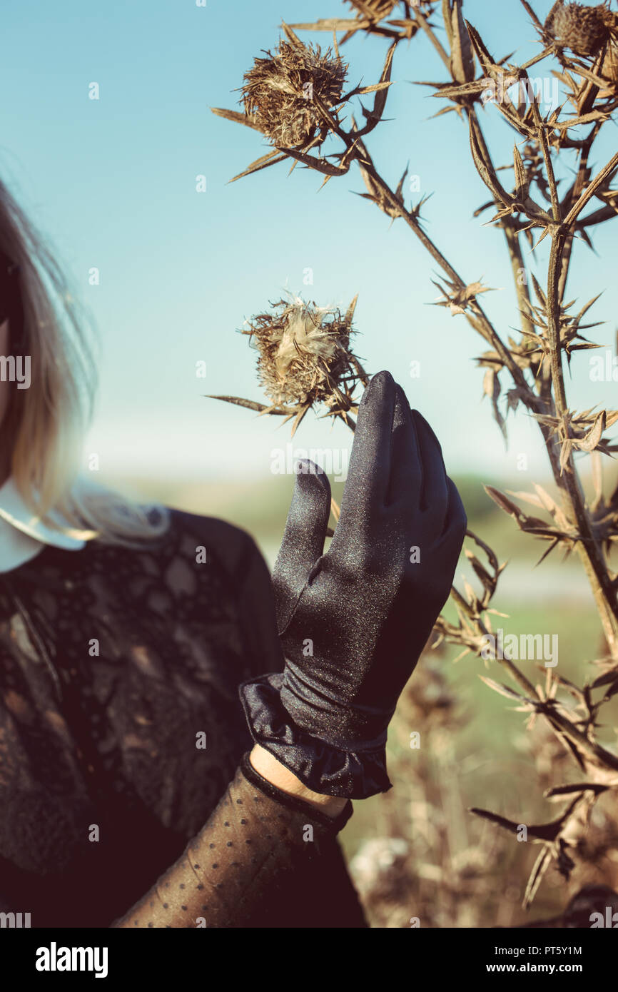 Women collect flowers hi-res stock photography and images - Alamy