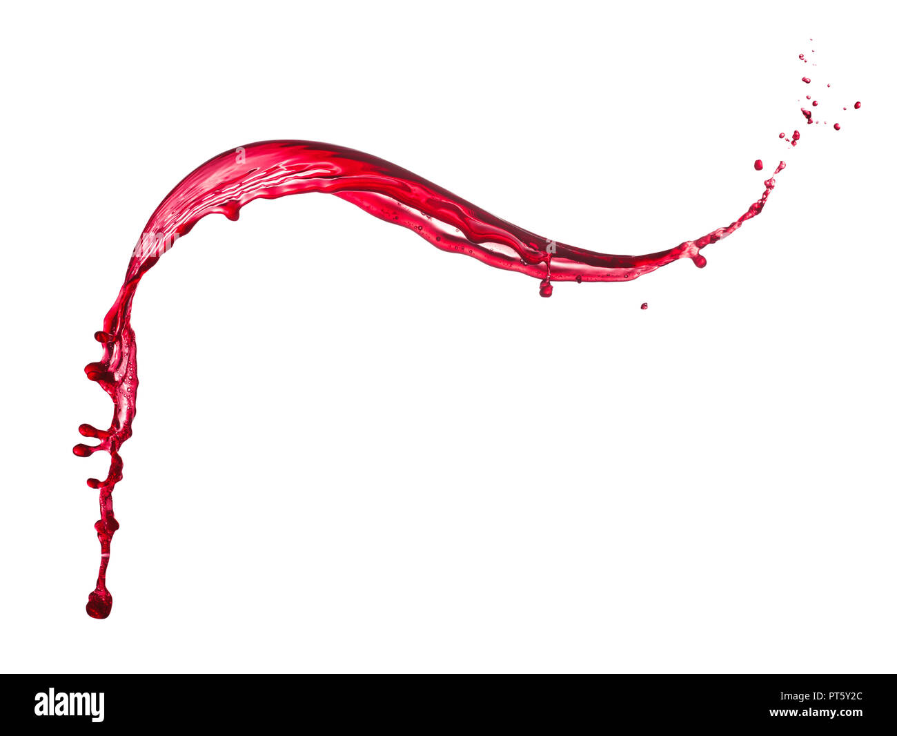 splash of red wine isolated on white background Stock Photo - Alamy