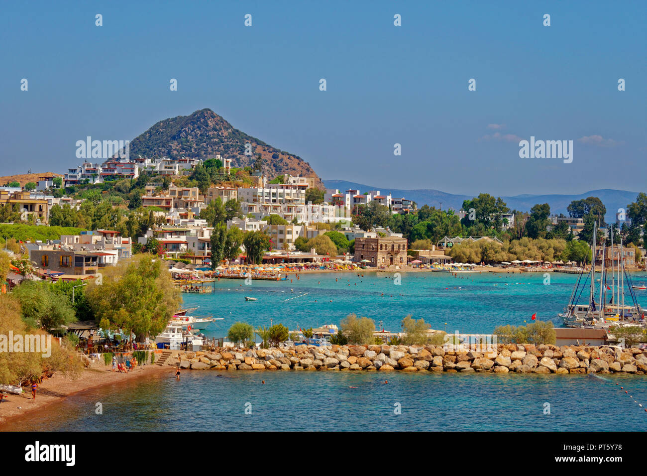 Akyarlar on the Bodrum Peninsula, near Bodrum, Mugla Province, Turkey ...