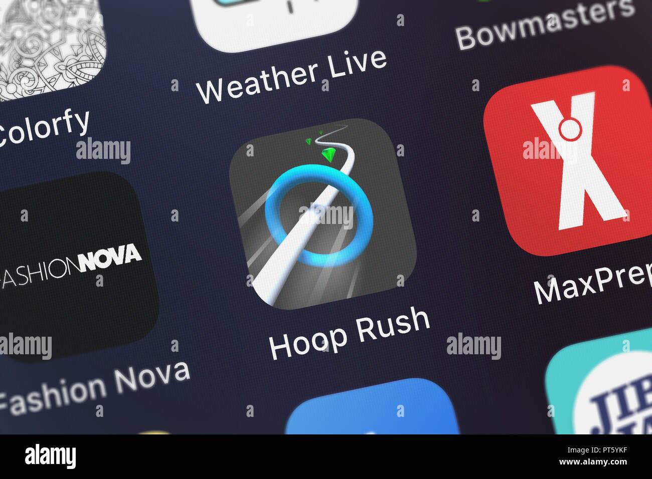 London, United Kingdom - October 06, 2018: Screenshot of Ketchapp's ...