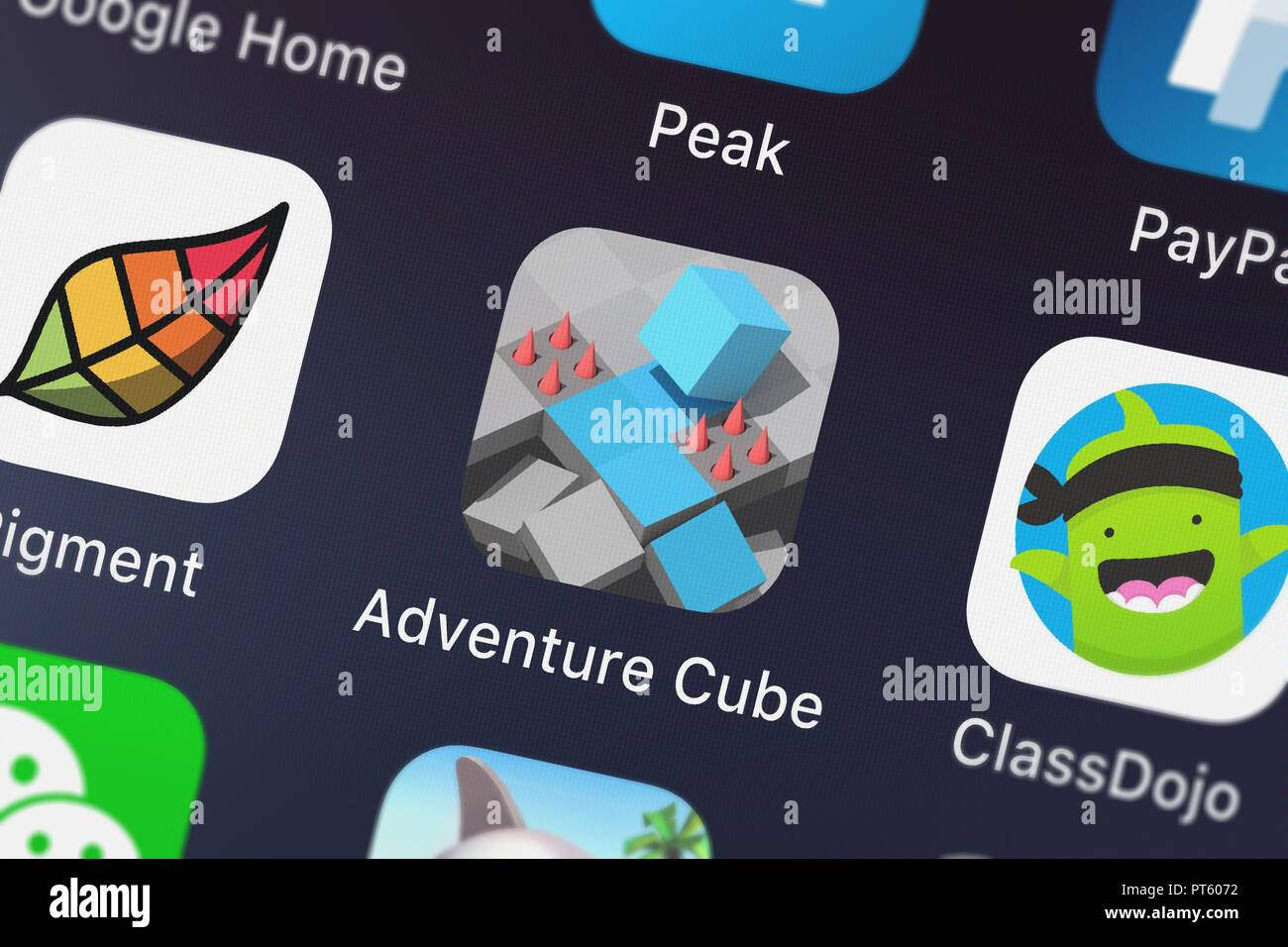 London, United Kingdom - October 06, 2018: Screenshot of the Adventure ...