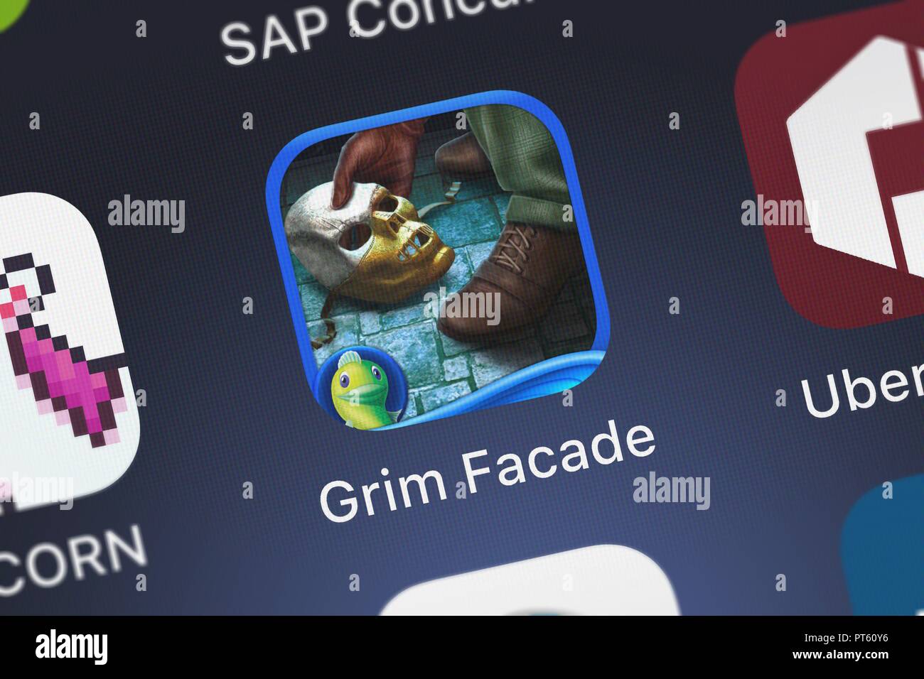 London, United Kingdom - October 06, 2018: The Grim Facade: Monster in ...