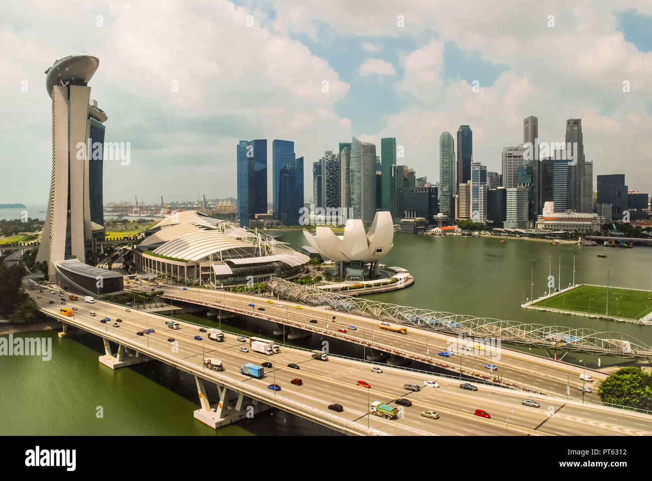 Marina bay view Stock Photo - Alamy