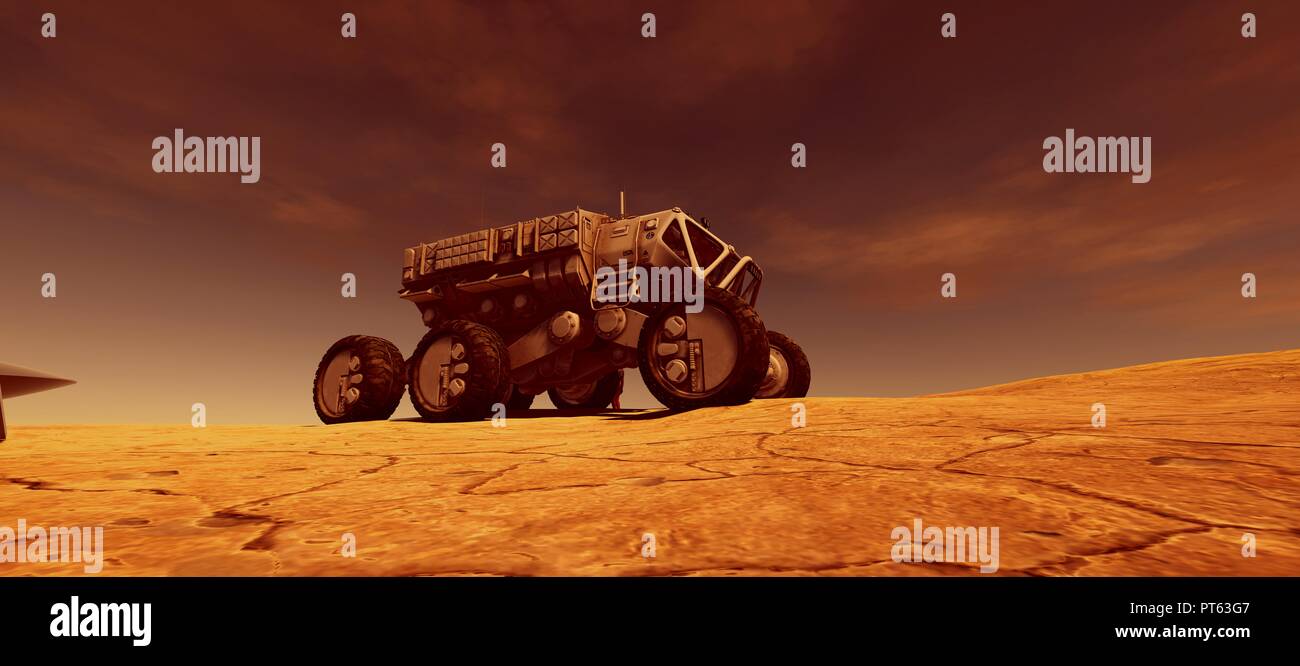 Extremely detailed and realistic high resolution 3d image of a space ...