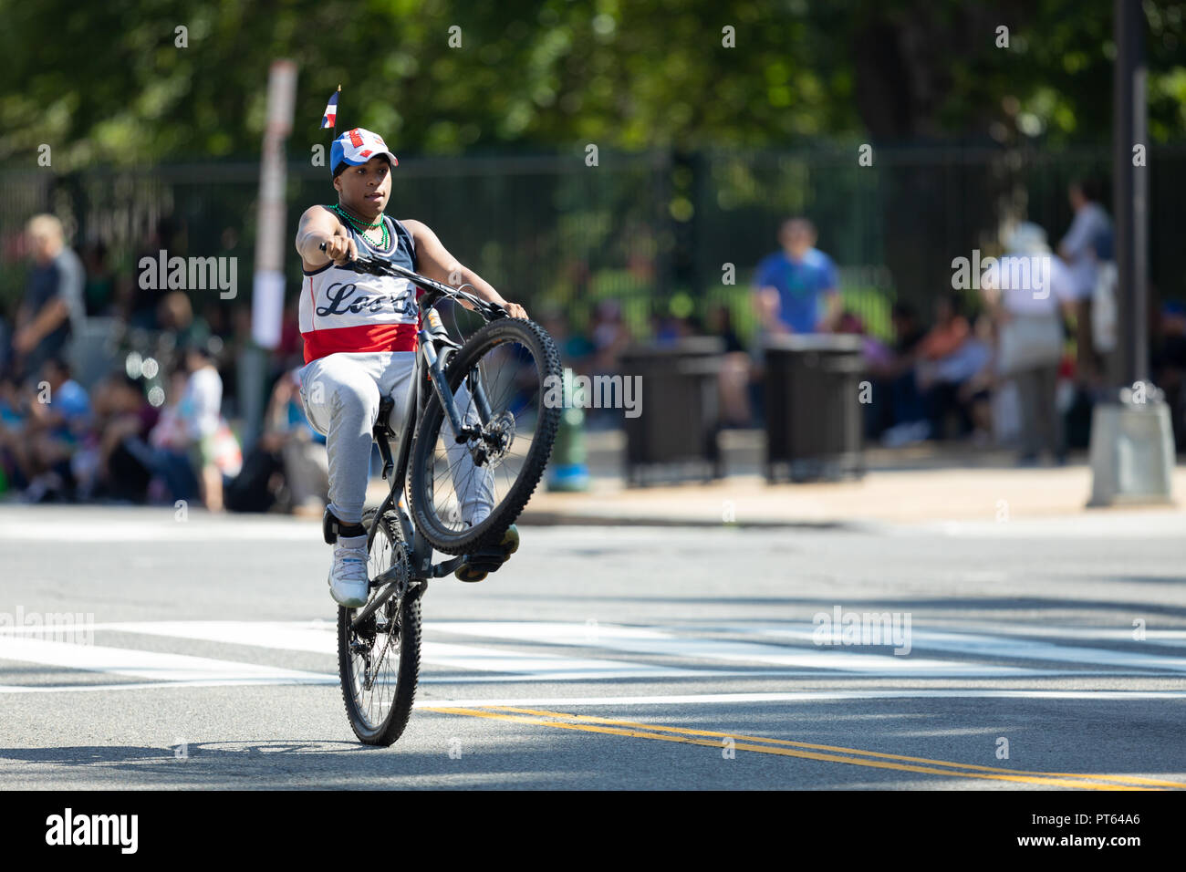 Washington, D.C., USA - September 29, 2018: The Fiesta DC Parade, Young ...