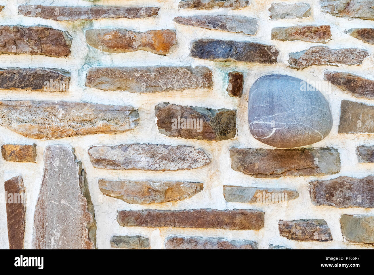 Texture of decorative masonry with large stones and boulders, like an ...