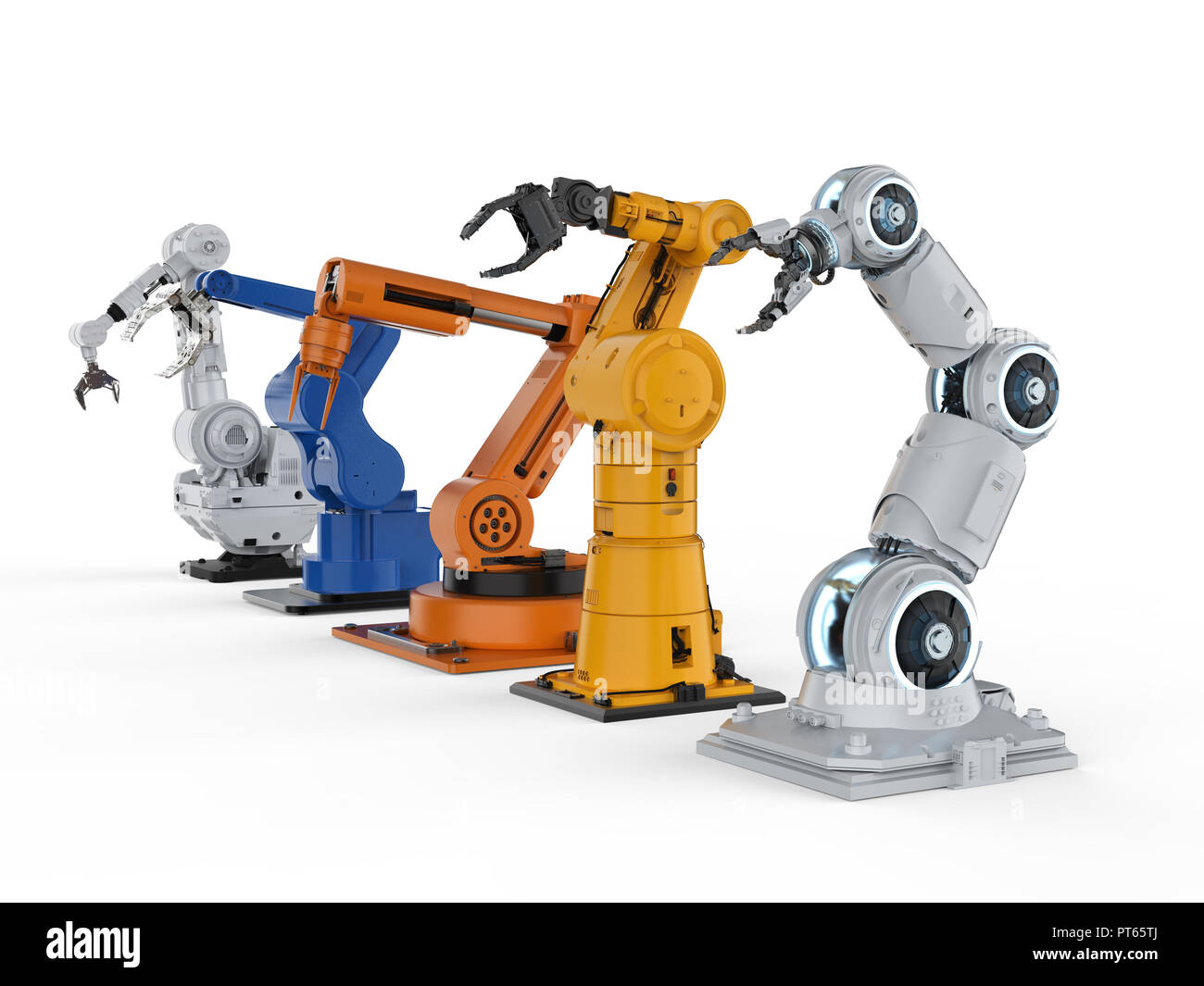 Robotic arms industrial machinery Cut Out Stock Images & Pictures - Alamy