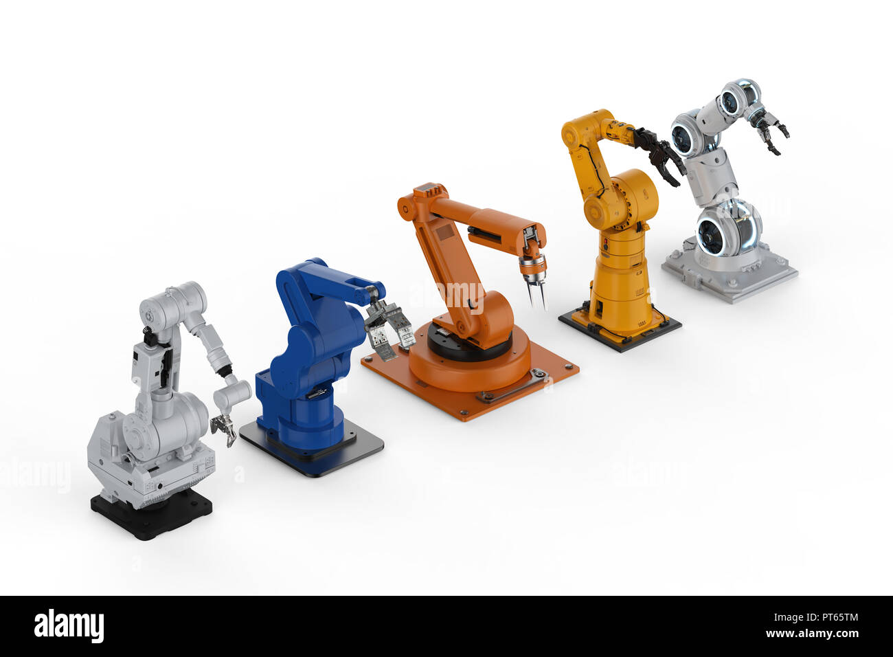 Robotic arms industrial machinery Cut Out Stock Images & Pictures - Alamy