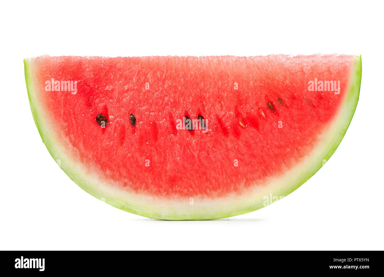 big single slice of watermelon isolated on white background Stock Photo ...
