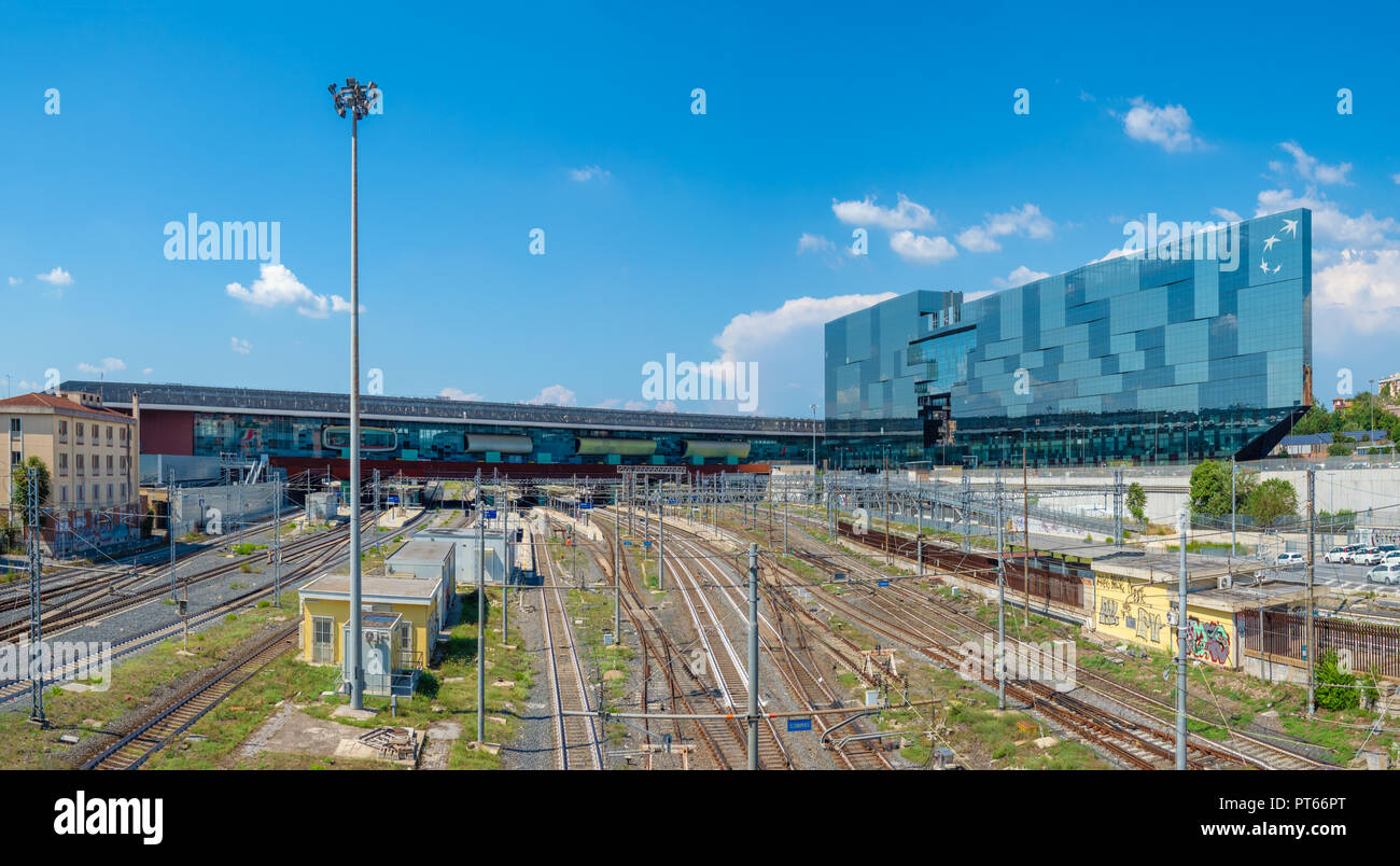 Rome, Italy - The modern Tiburtino district near the Tiburtina train ...