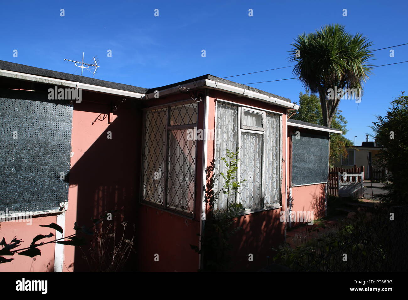 Prefabs on the Excalibur Estate, Catford, Lewisham, London Stock Photo ...