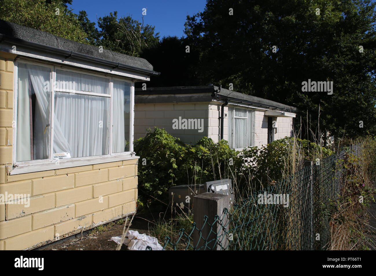 Prefabs on the Excalibur Estate, Catford, Lewisham, London Stock Photo ...