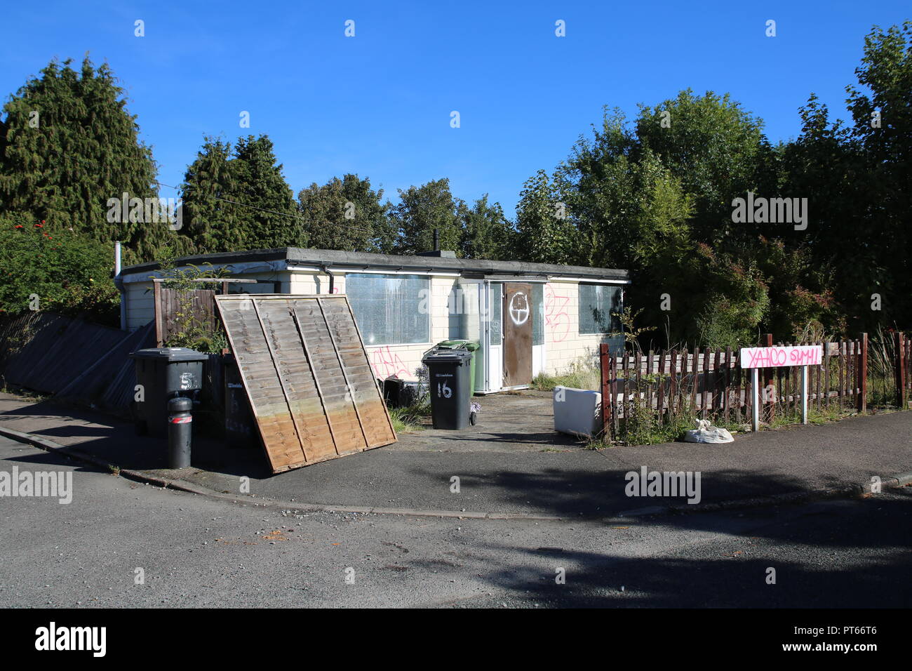 Prefabs on the Excalibur Estate, Catford, Lewisham, London Stock Photo ...