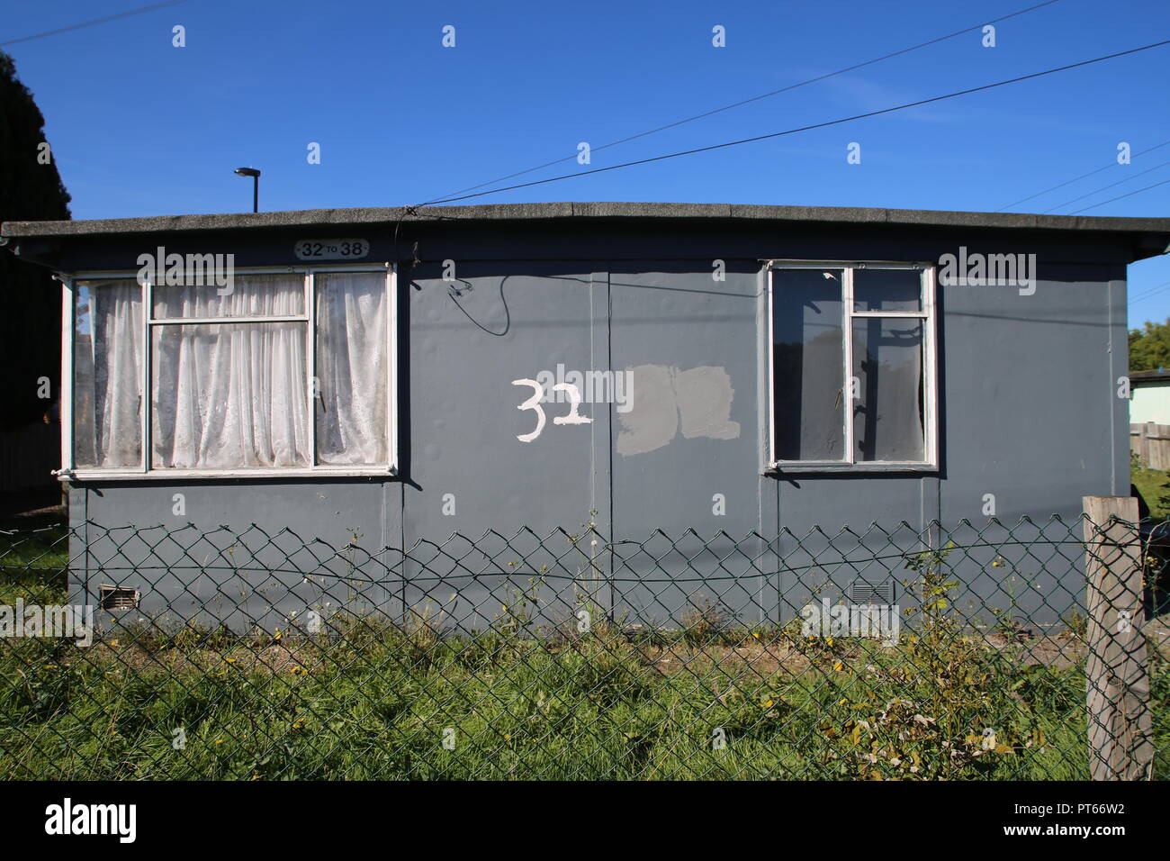 Prefabs on the Excalibur Estate, Catford, Lewisham, London Stock Photo ...