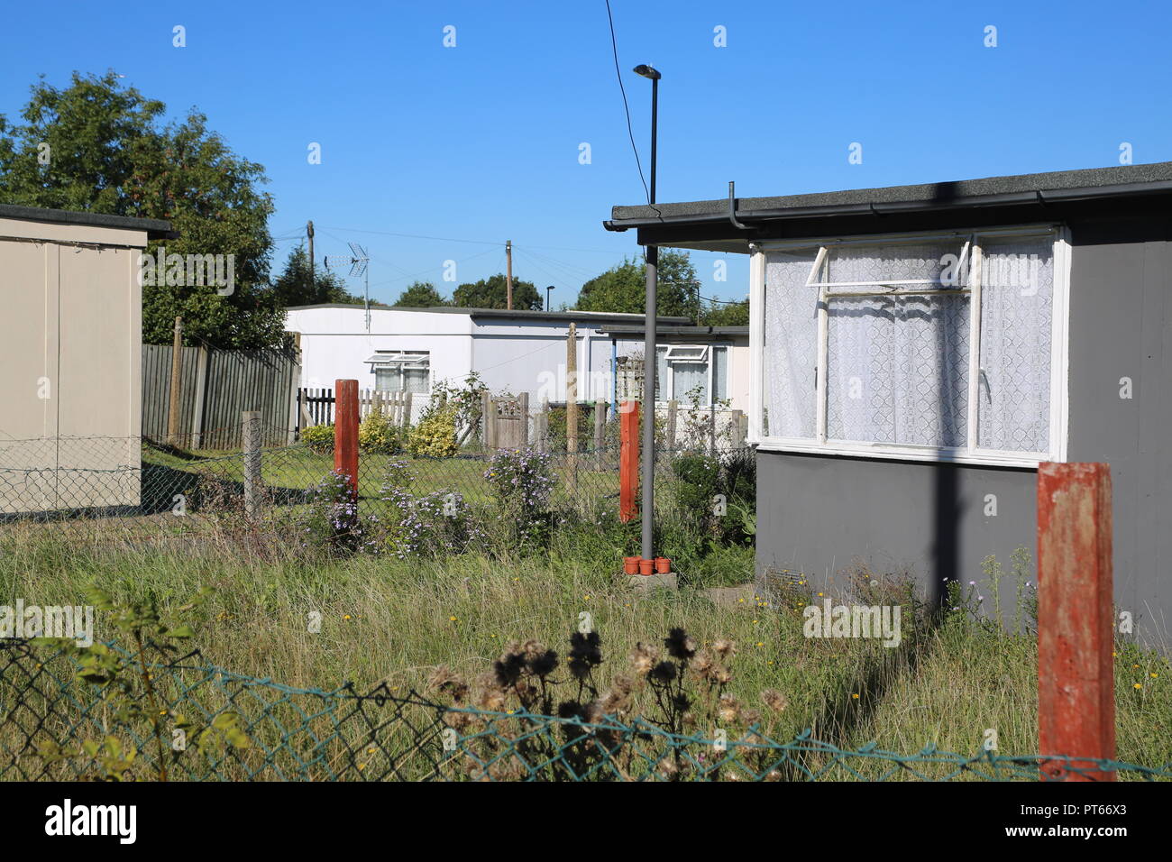 Prefabs on the Excalibur Estate, Catford, Lewisham, London Stock Photo ...
