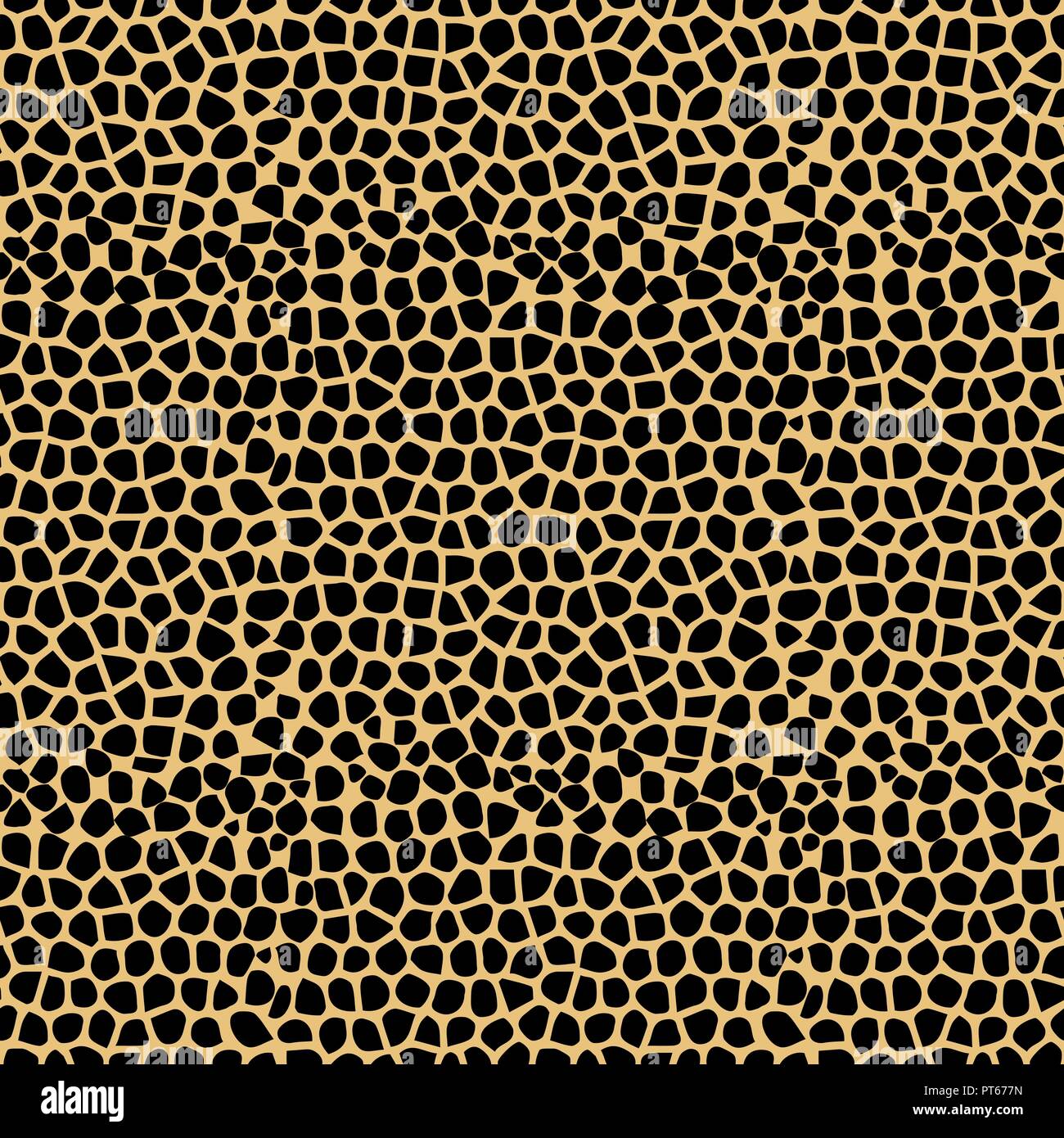 Vector seamless pattern with giraffe skin texture. Repeating giraffe ...