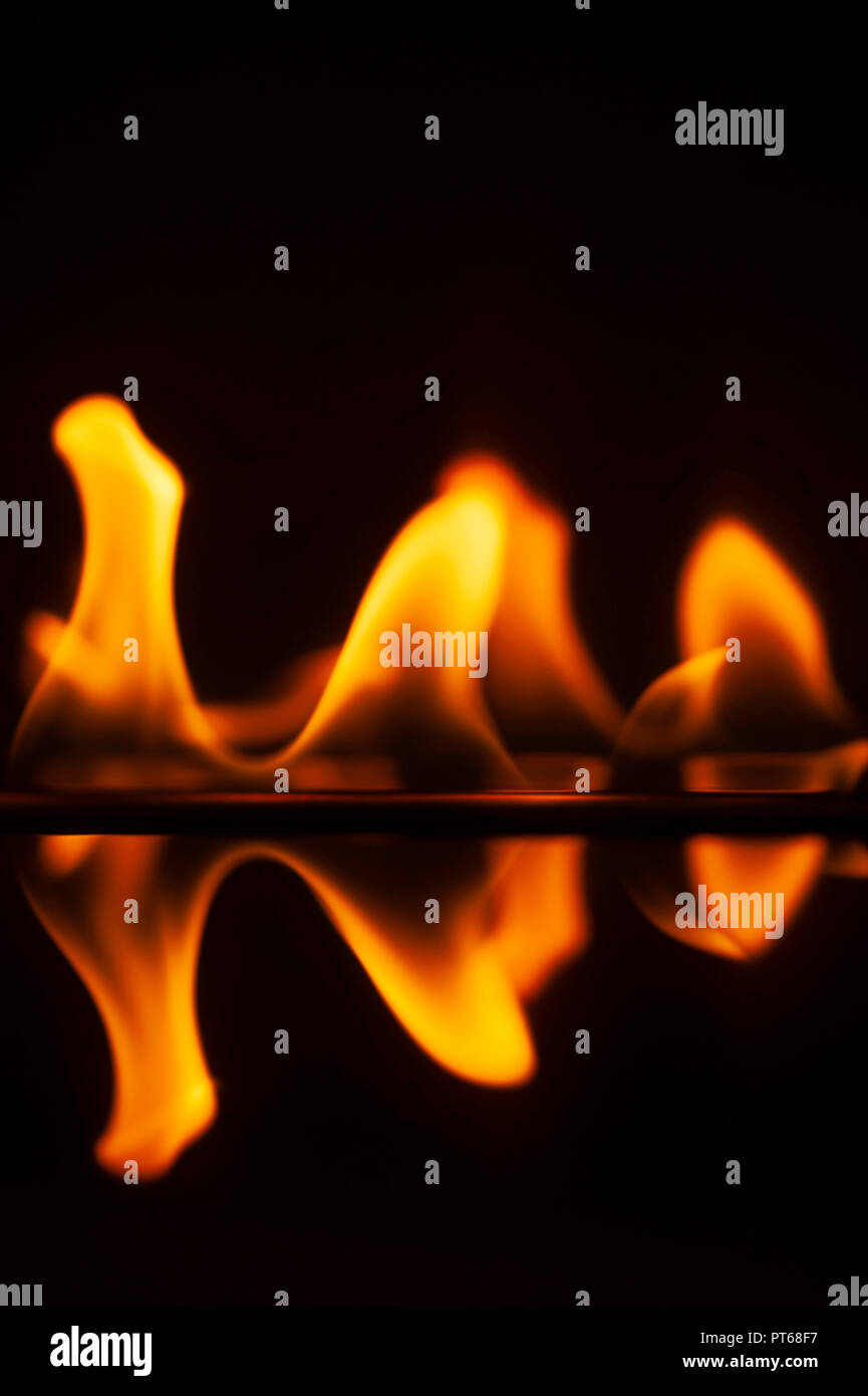 Fiery flame gas burner hi-res stock photography and images - Alamy