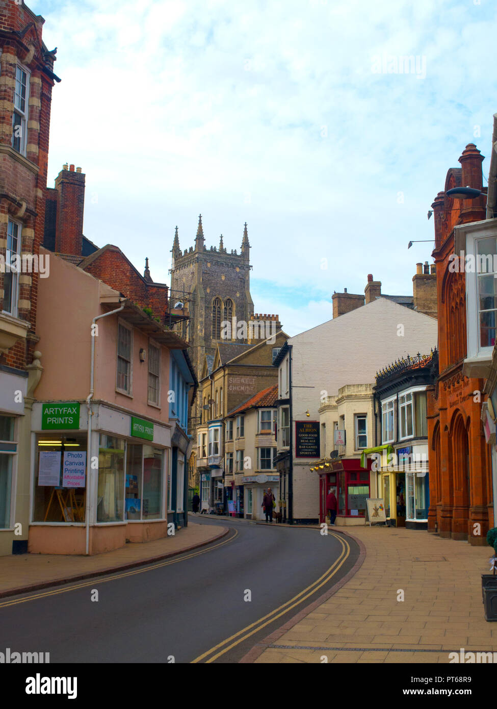 Cromer street scene Norfolk UK Stock Photo - Alamy