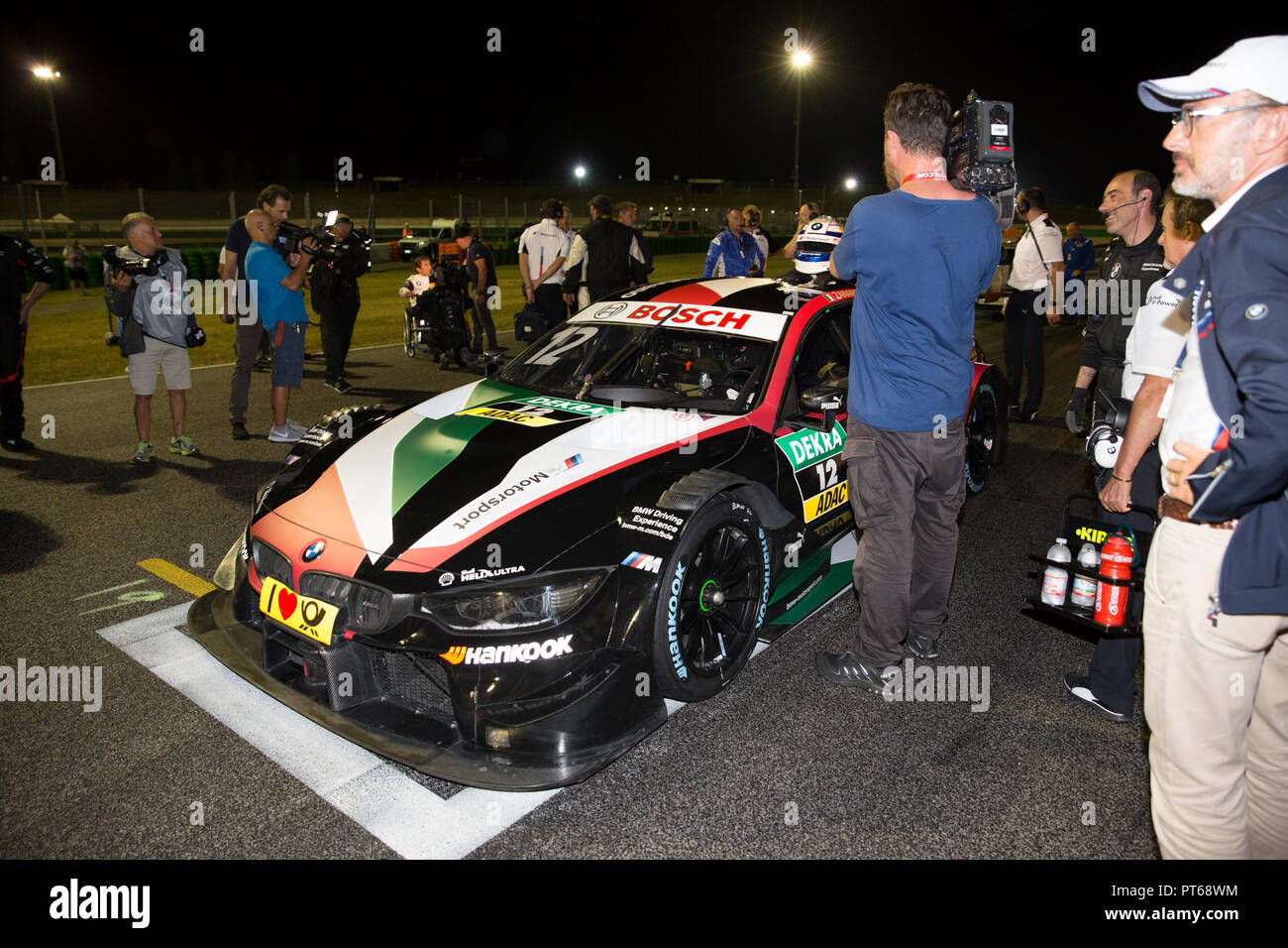 Misano Adriatico, Italy - August 25, 2018: A BMW M4 DTM of BMW Team RMR ...