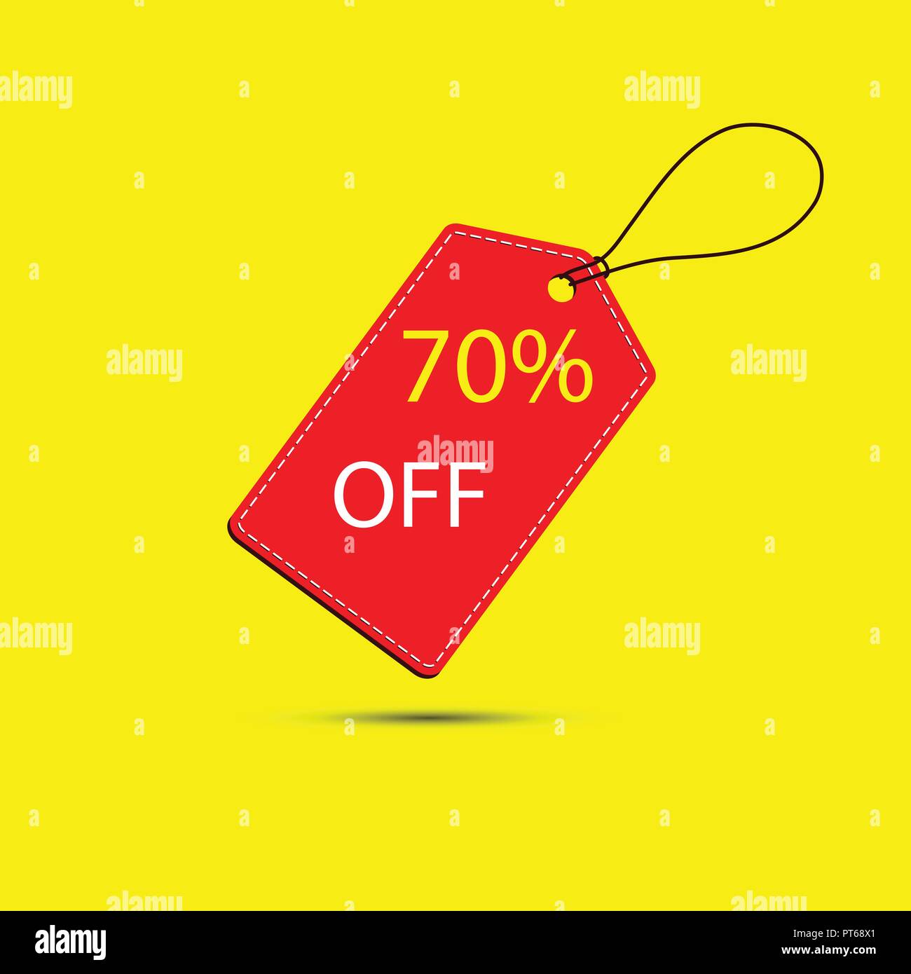 Sticker 70 percent off icon hi-res stock photography and images - Alamy