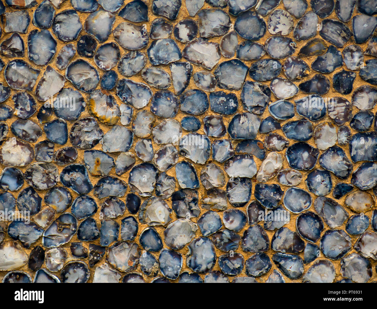 Flint stone wall Stock Photo - Alamy