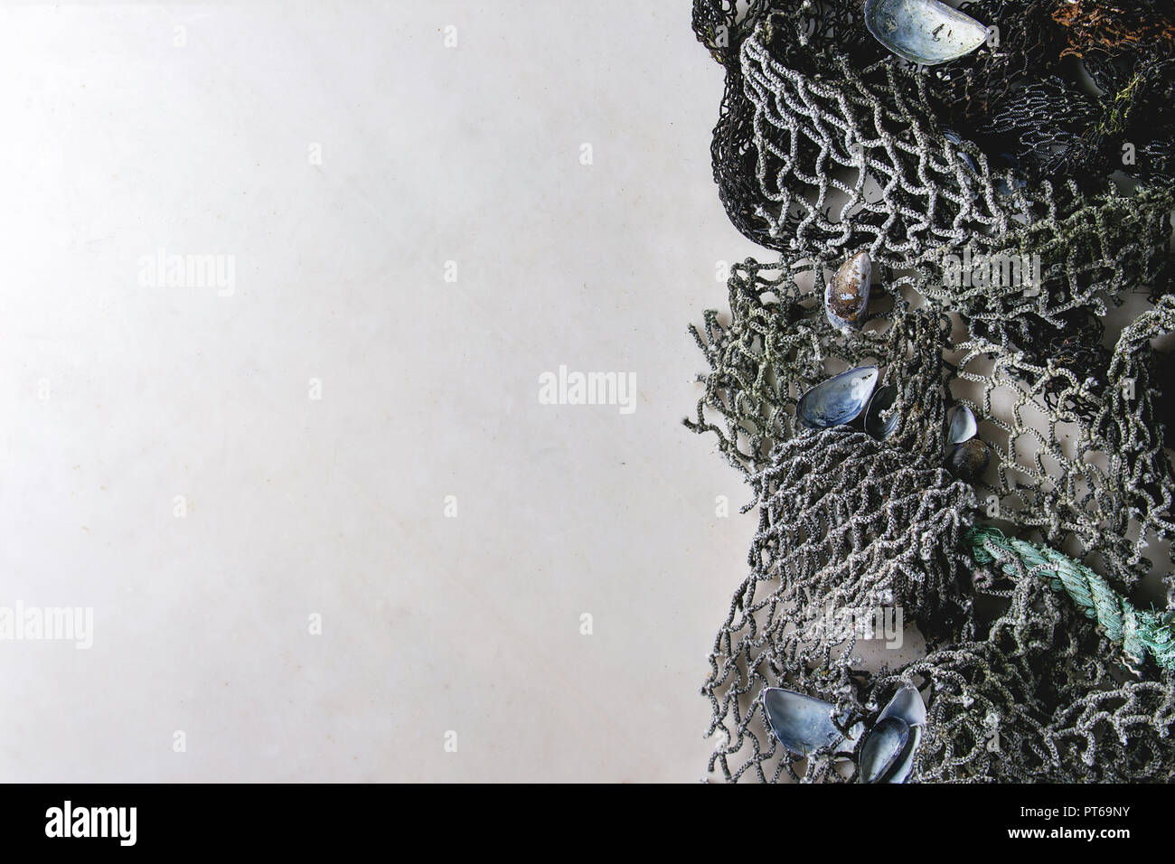 Old sea fishing nets Stock Photo - Alamy