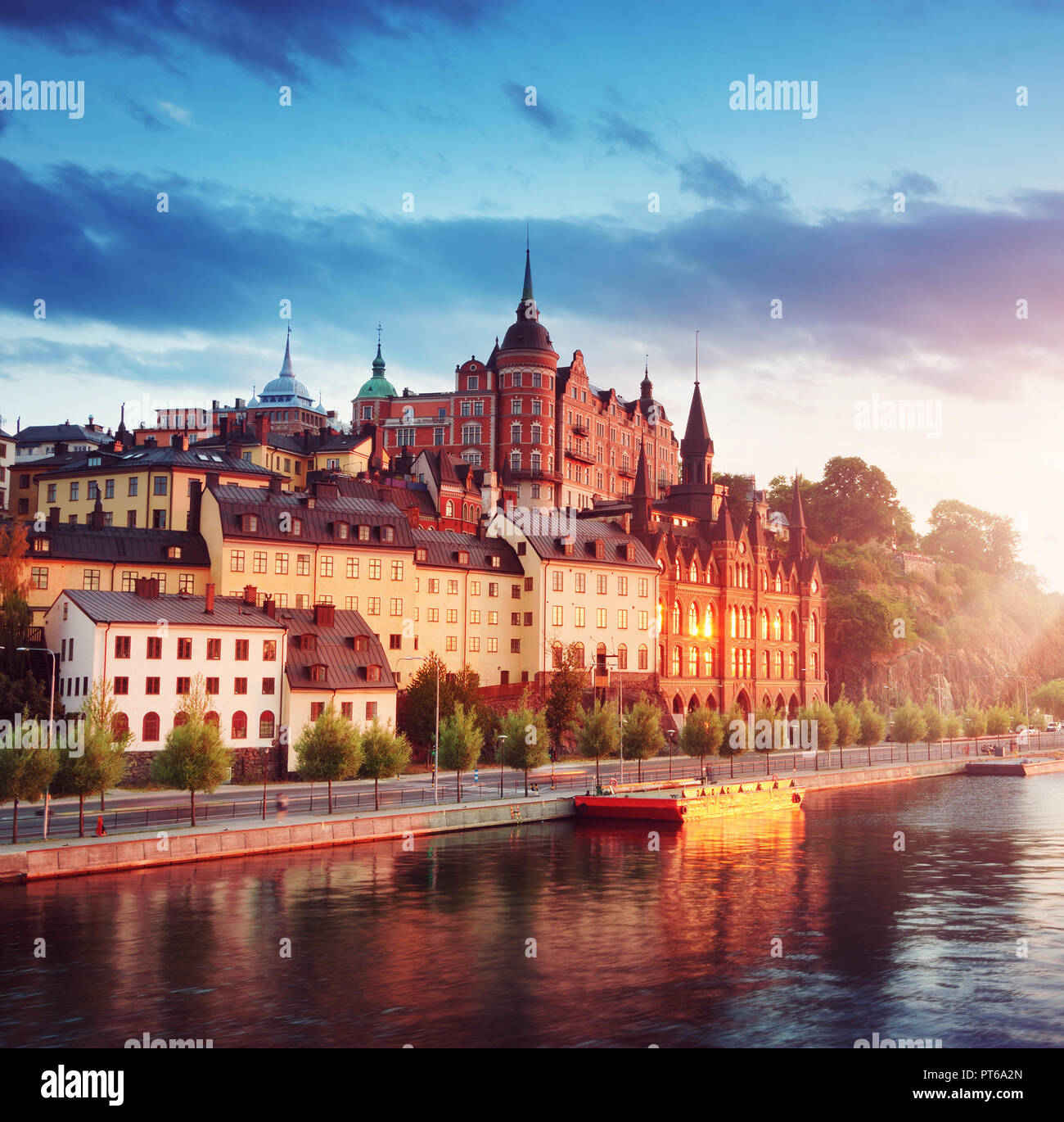Stockholm night view hi-res stock photography and images - Alamy
