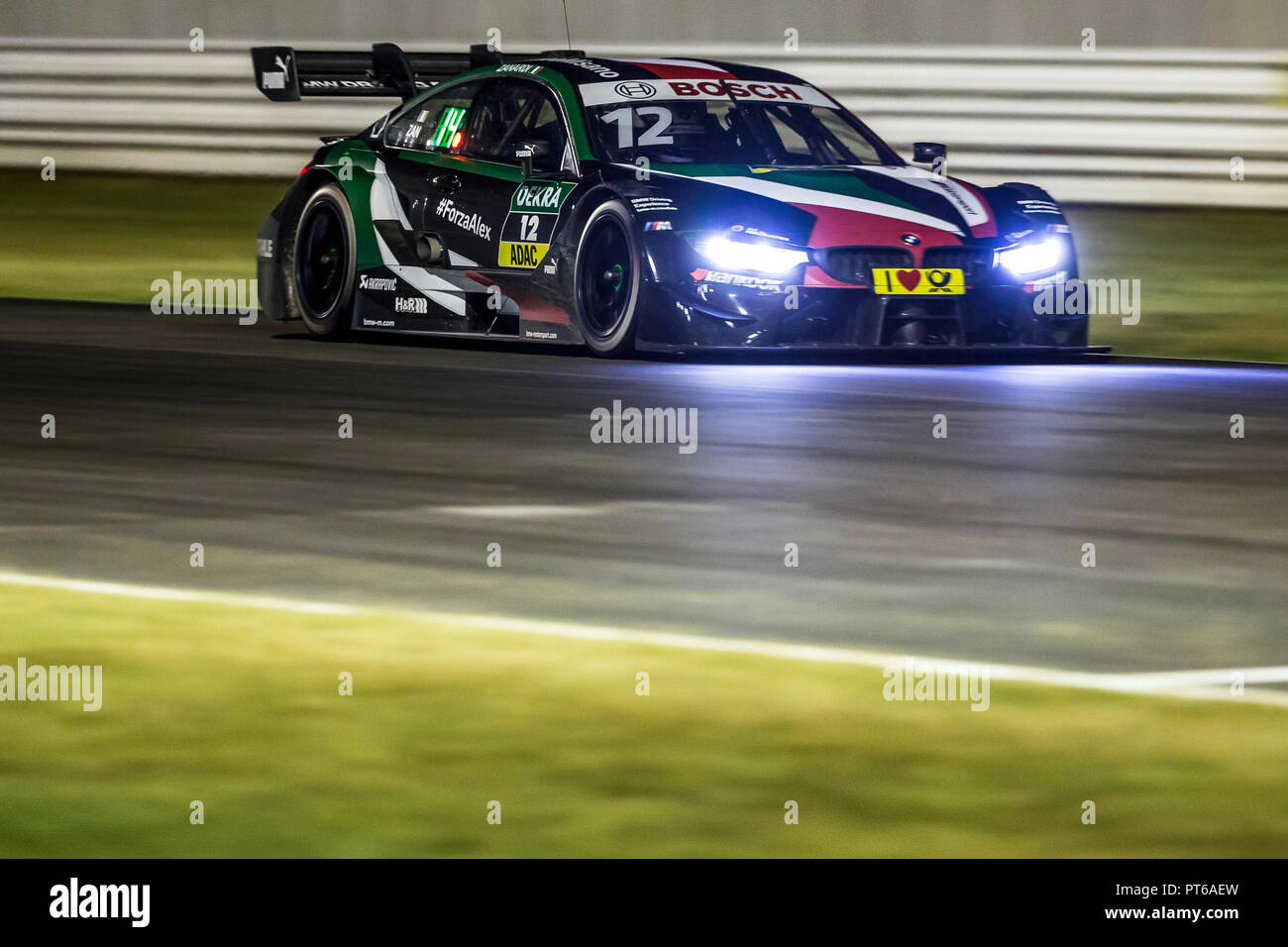 Misano Adriatico, Italy - August 25, 2018: A BMW M4 DTM of BMW Team RMR ...
