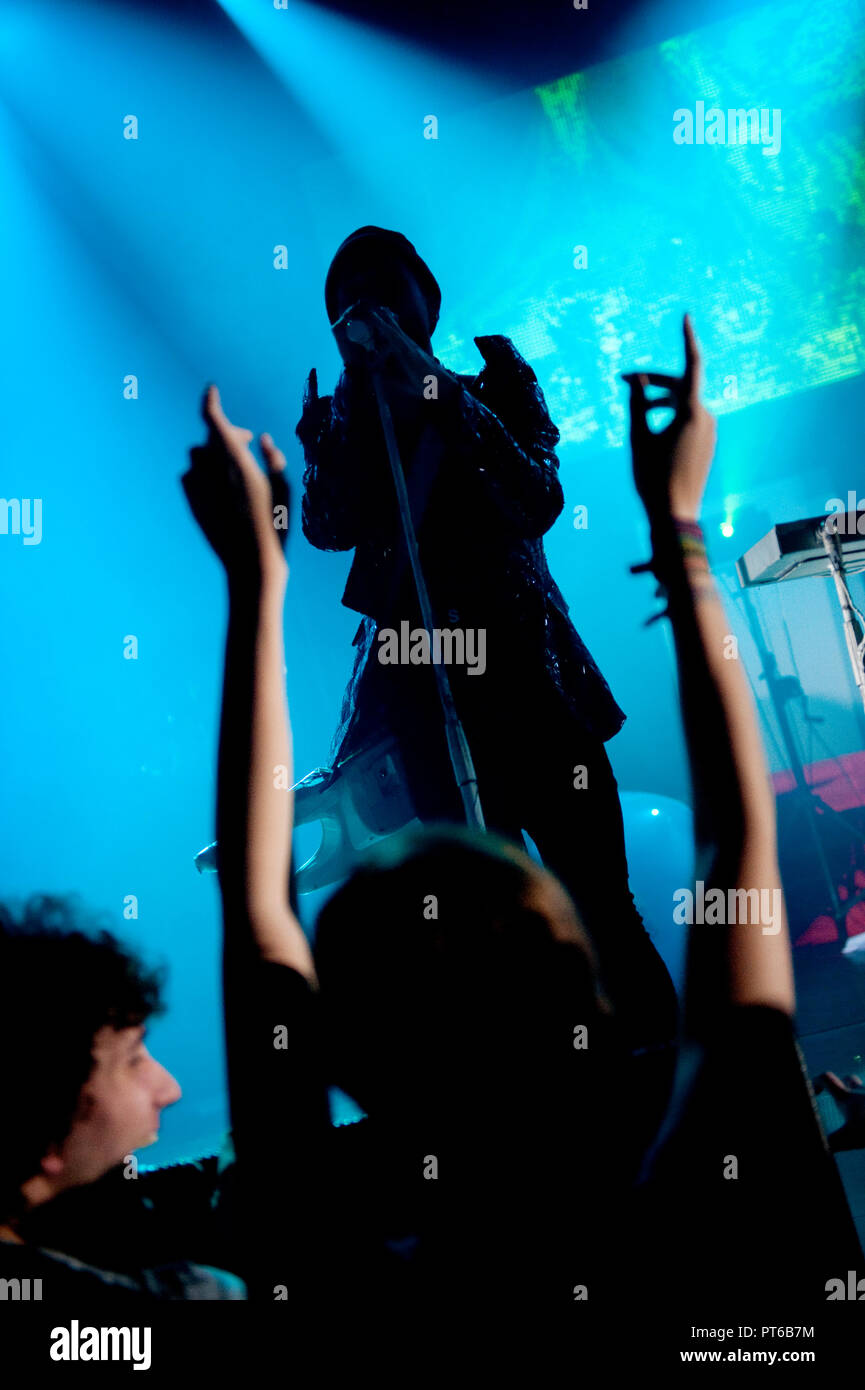 Concert of the Belgian electronic band The Subs in the Ancienne ...