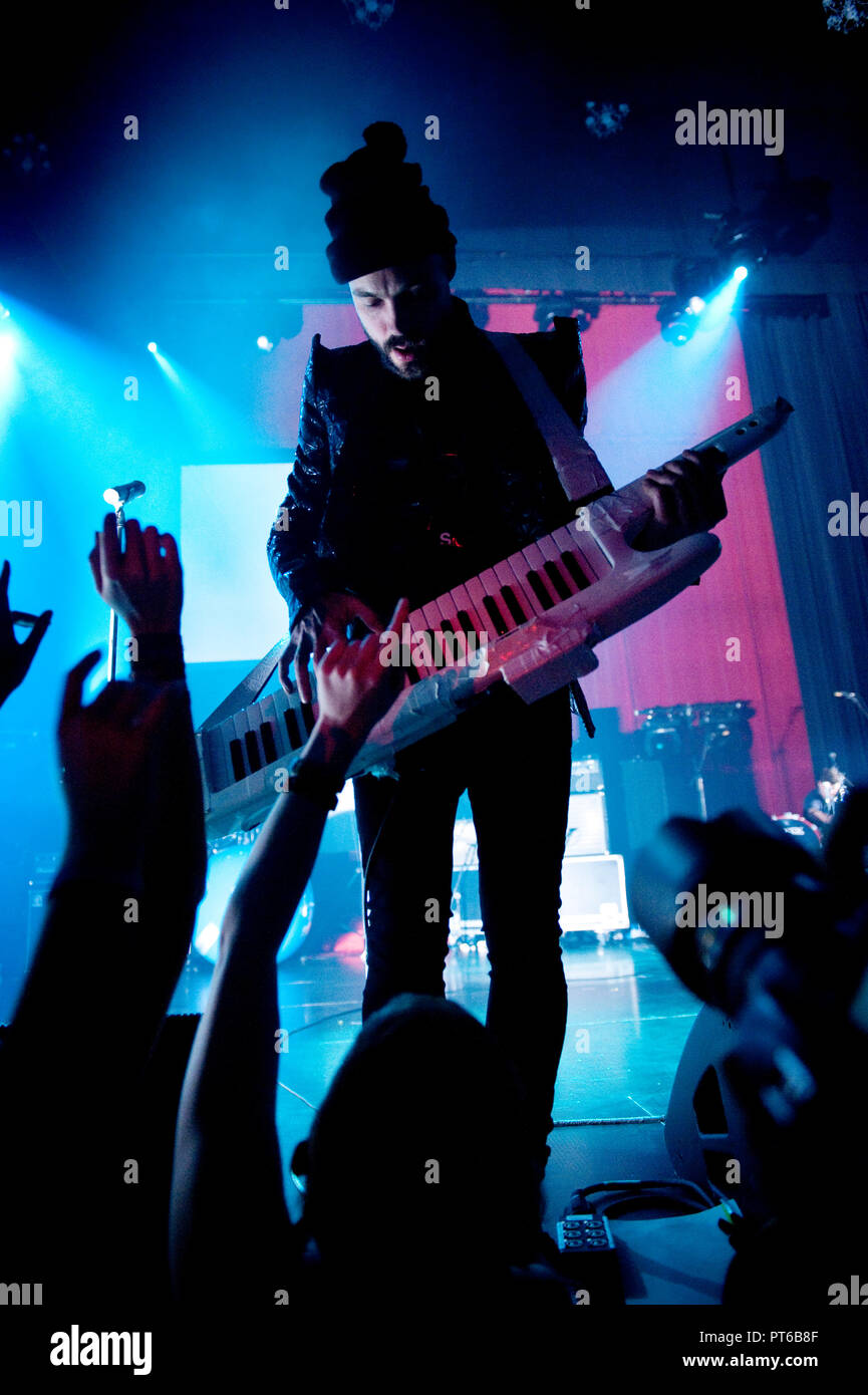 Concert of the Belgian electronic band The Subs in the Ancienne ...