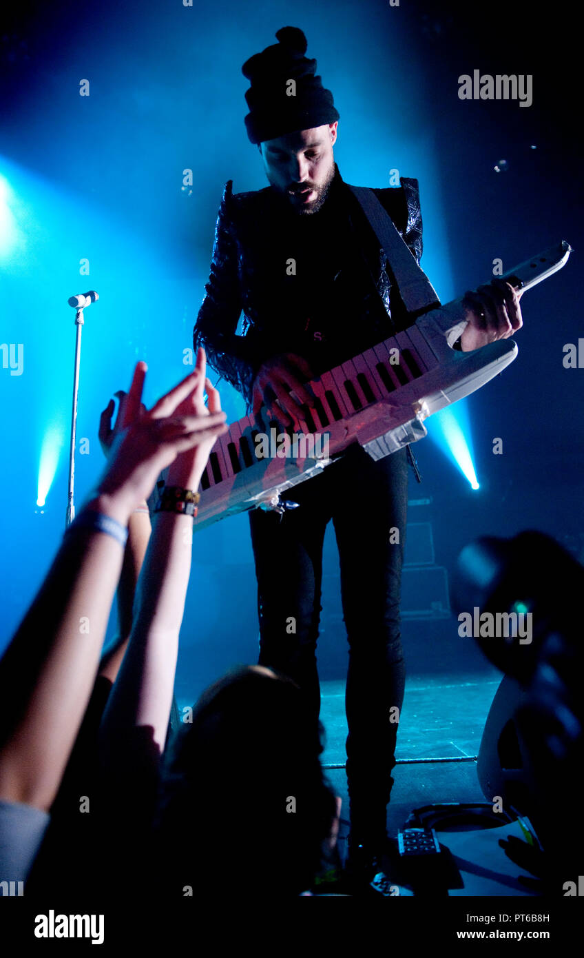 Concert of the Belgian electronic band The Subs in the Ancienne ...