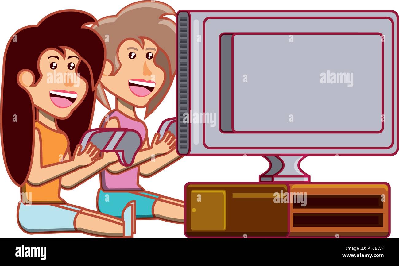 Female gamer avatar hi-res stock photography and images - Alamy