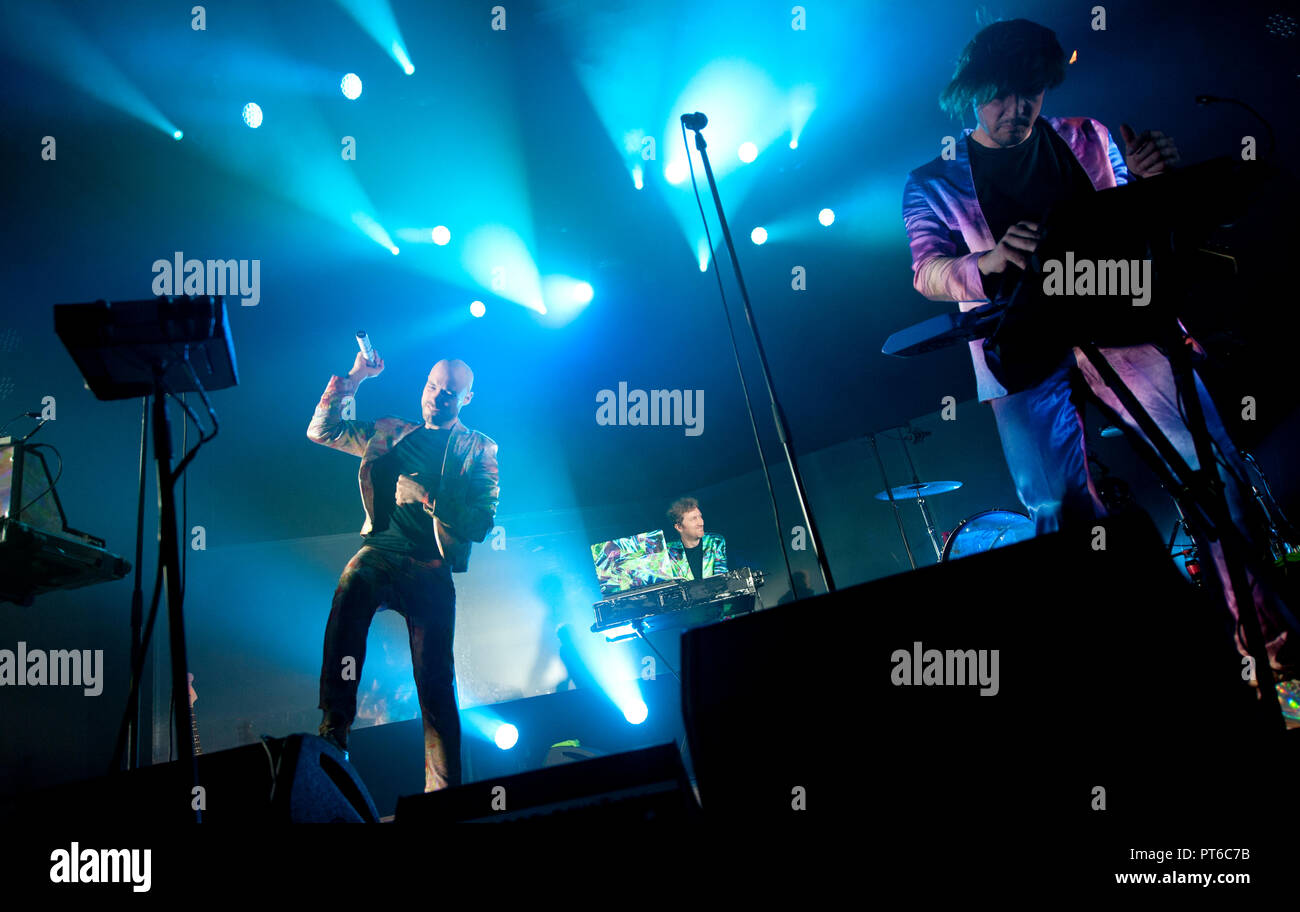 Belgian electro band The Subs performing at the Masters At Rock ...