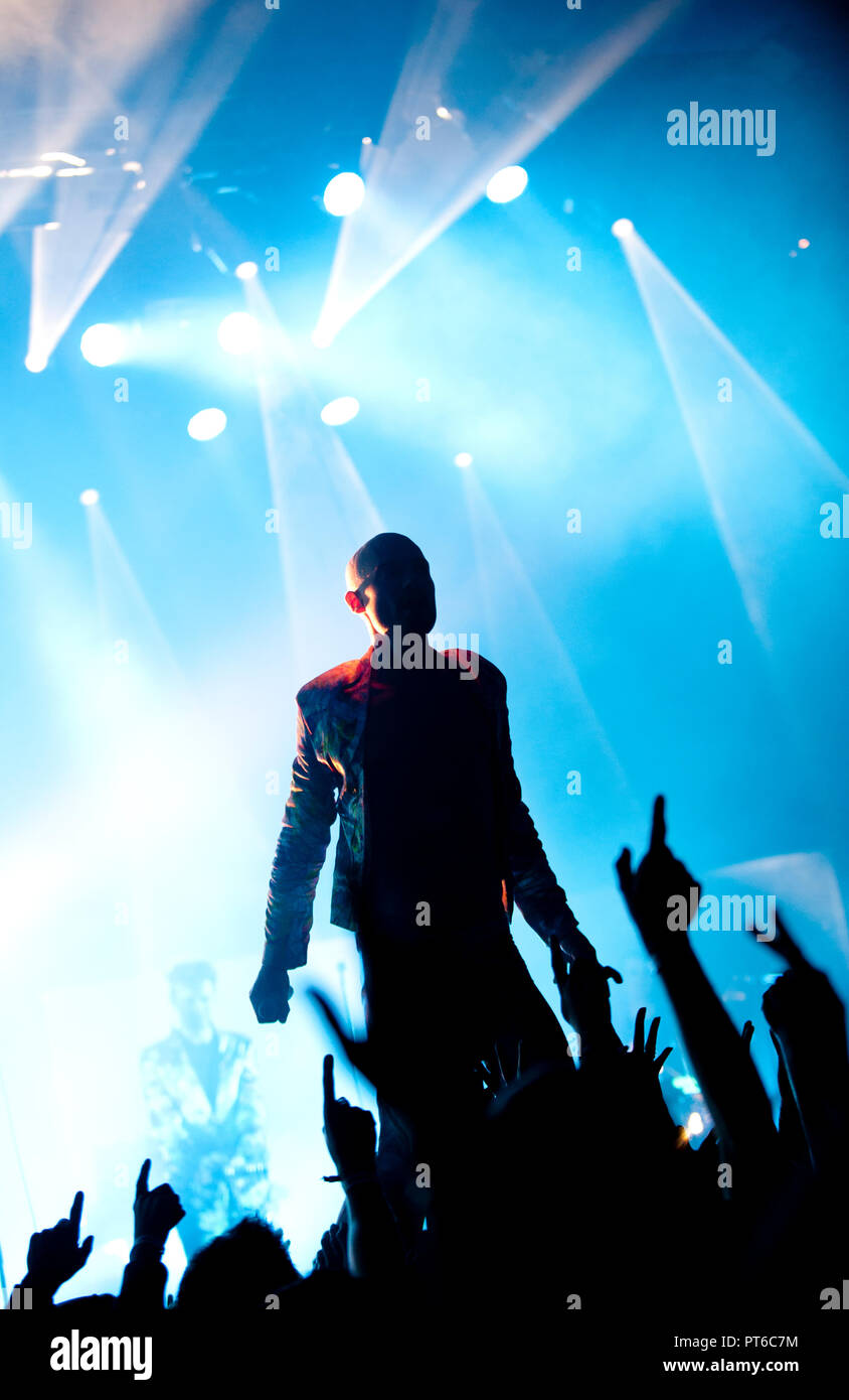 Belgian electro band The Subs performing at the Masters At Rock ...