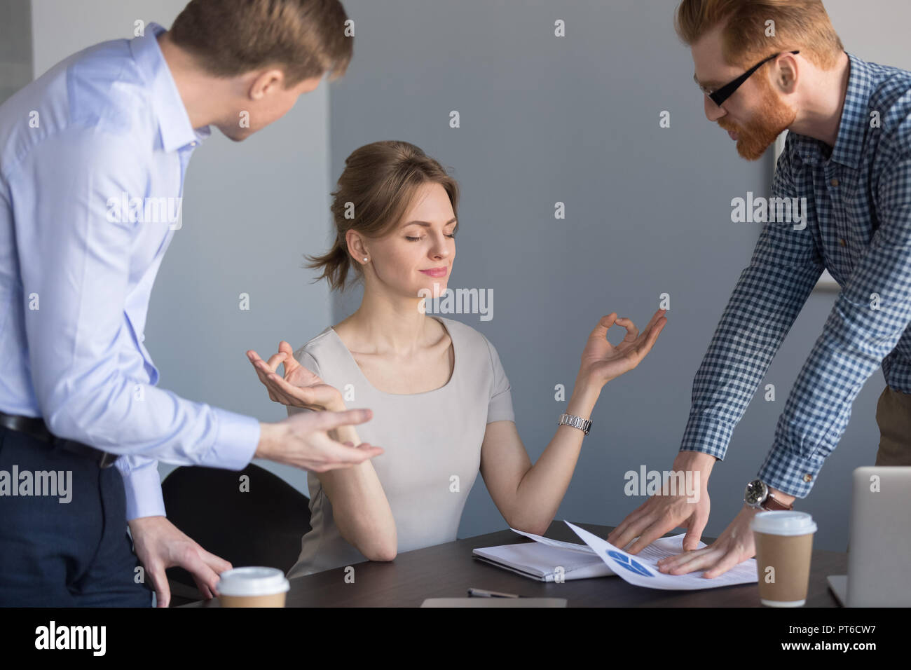Breathing colleagues hi-res stock photography and images - Alamy