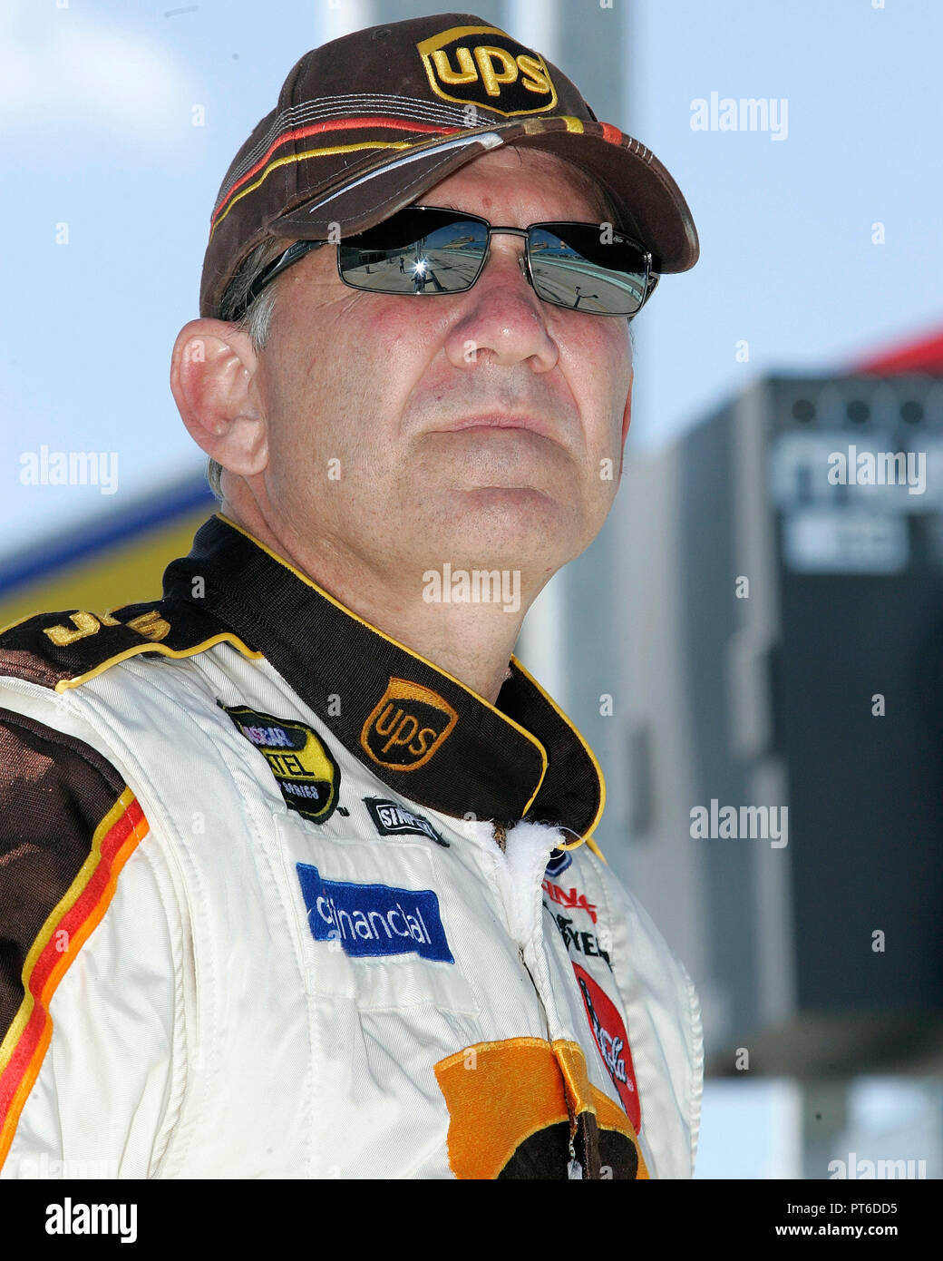 NASCAR Nextel Cup driver Dale Jarrett prepares for a testing session at ...