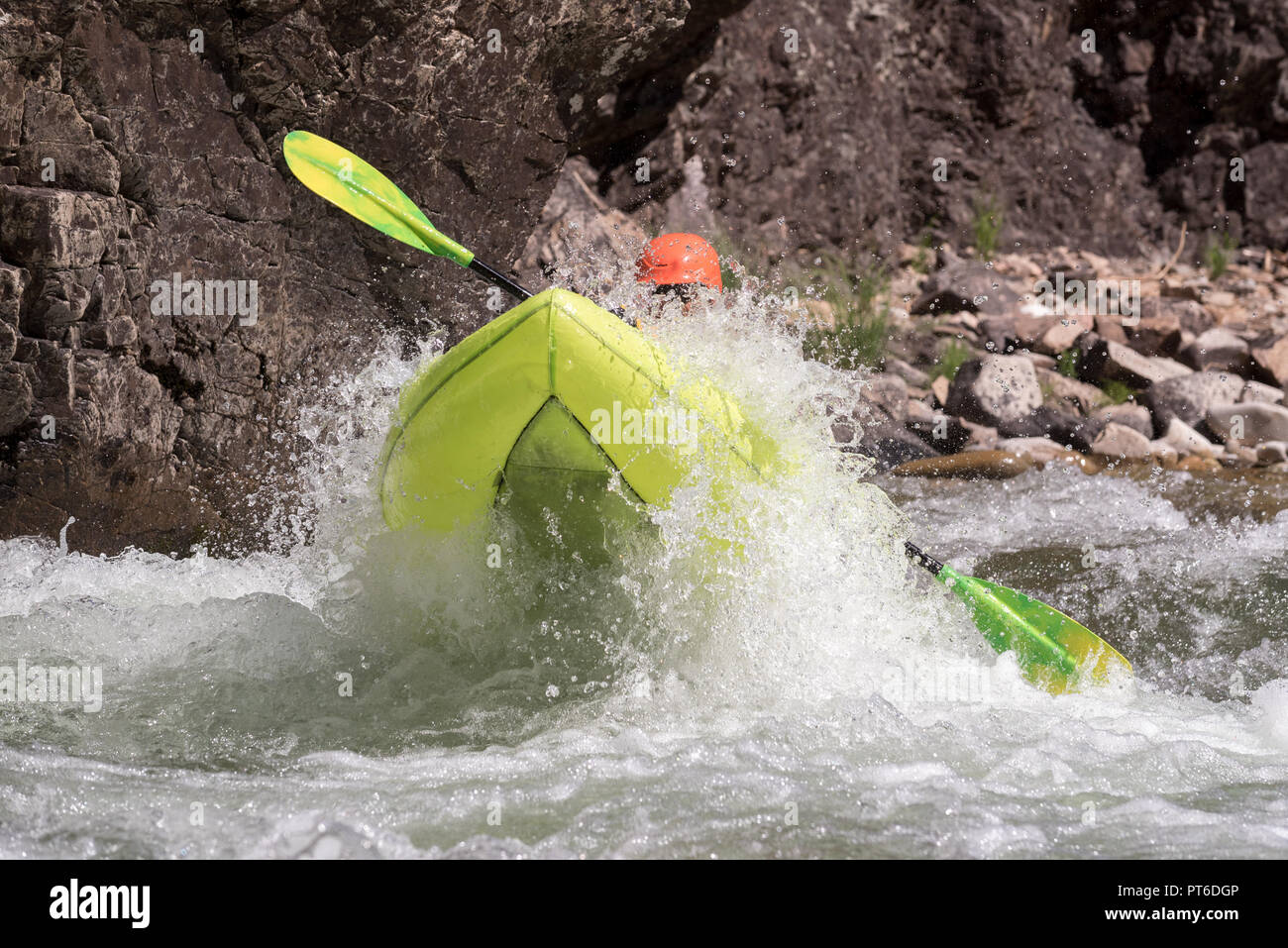 Inflatable kayak whitewater hi-res stock photography and images - Alamy