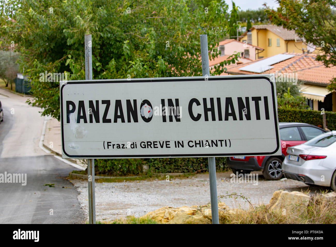 Tuscany street signs hi-res stock photography and images - Alamy